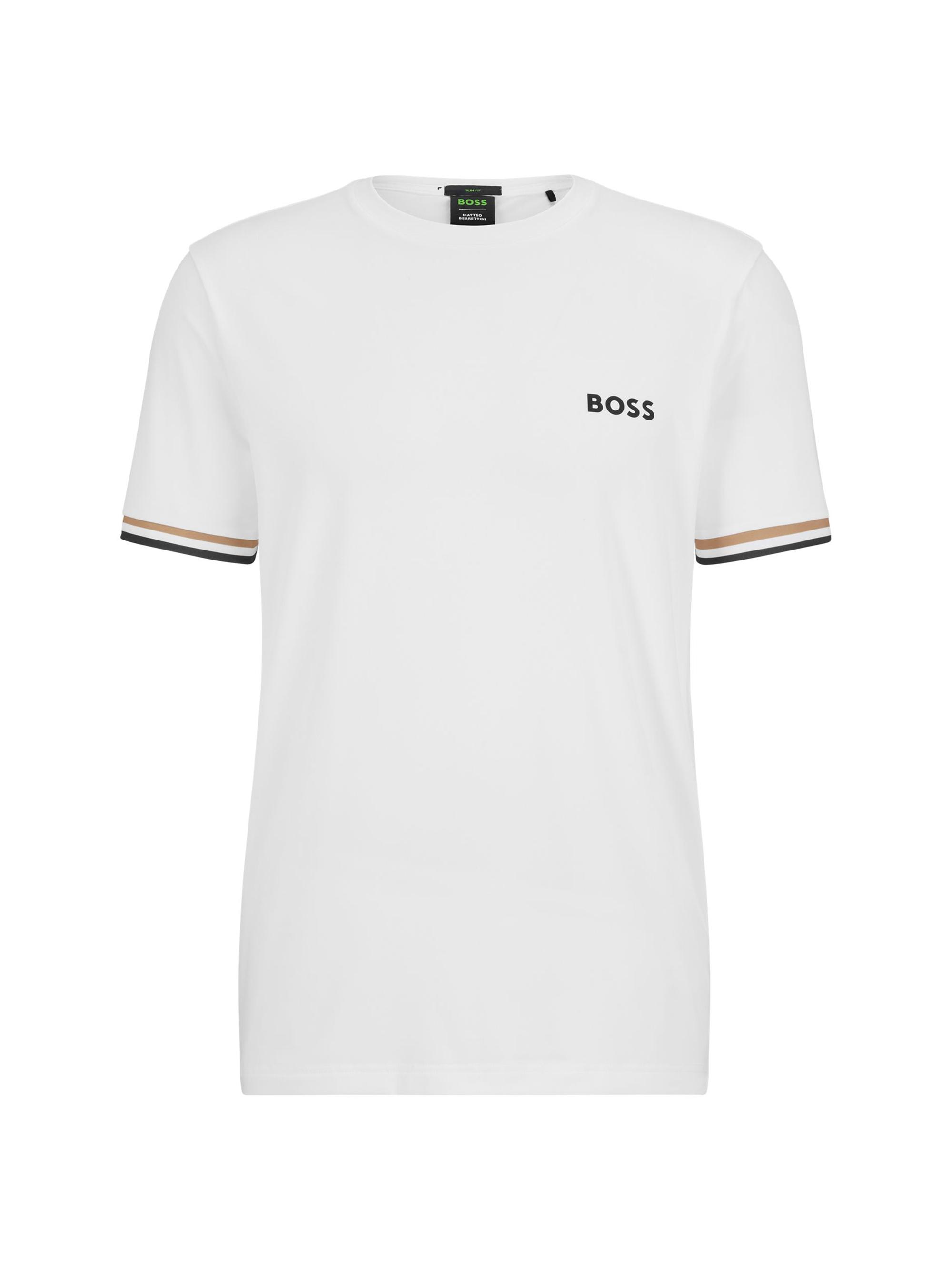 Shop BOSS BOSS x Matteo Berrettini Logo Crewneck T-Shirt | Saks Fifth ...
