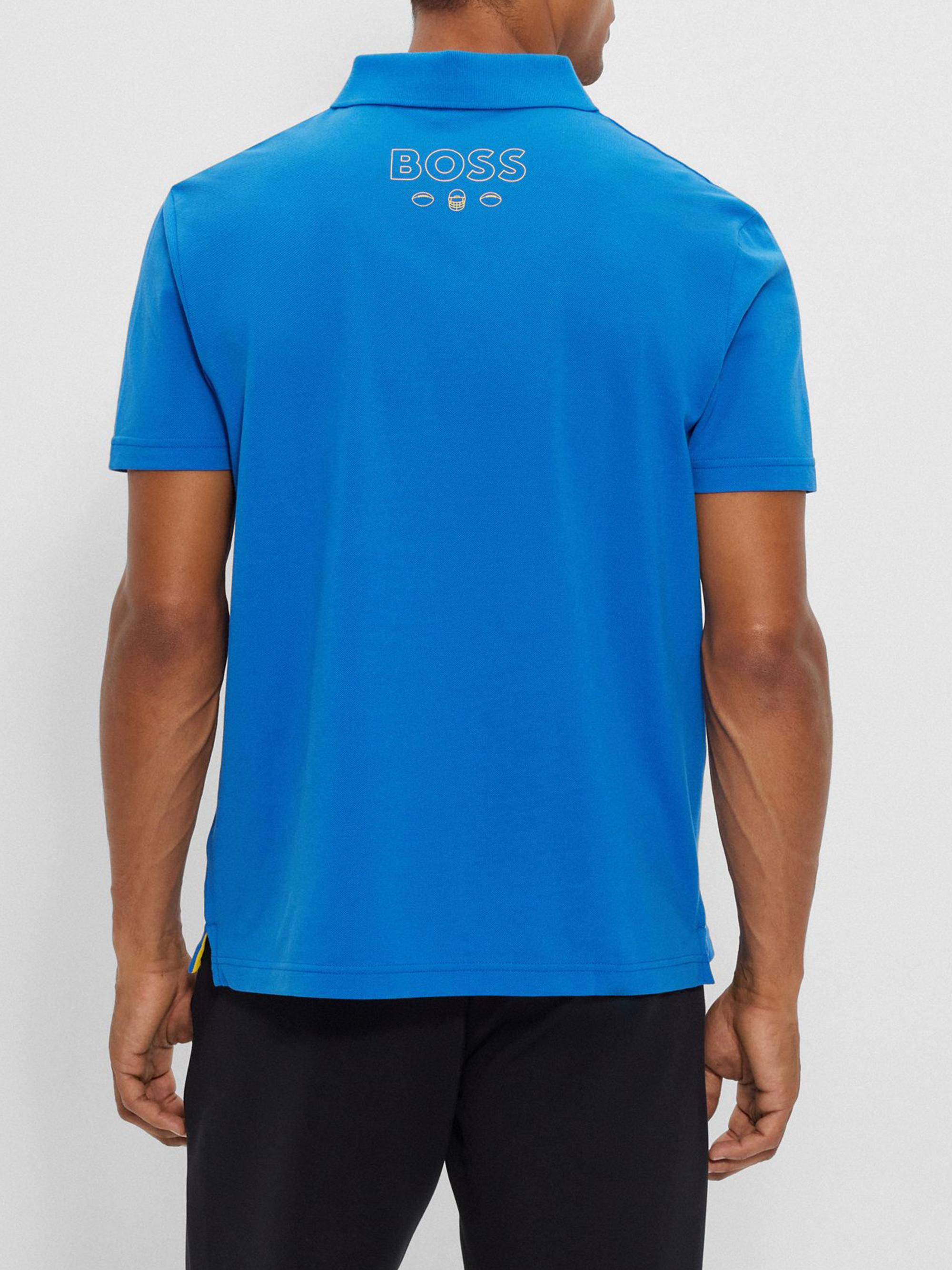 Shop BOSS BOSS x NFL Cotton-Piqué Polo Shirt With Collaborative ...