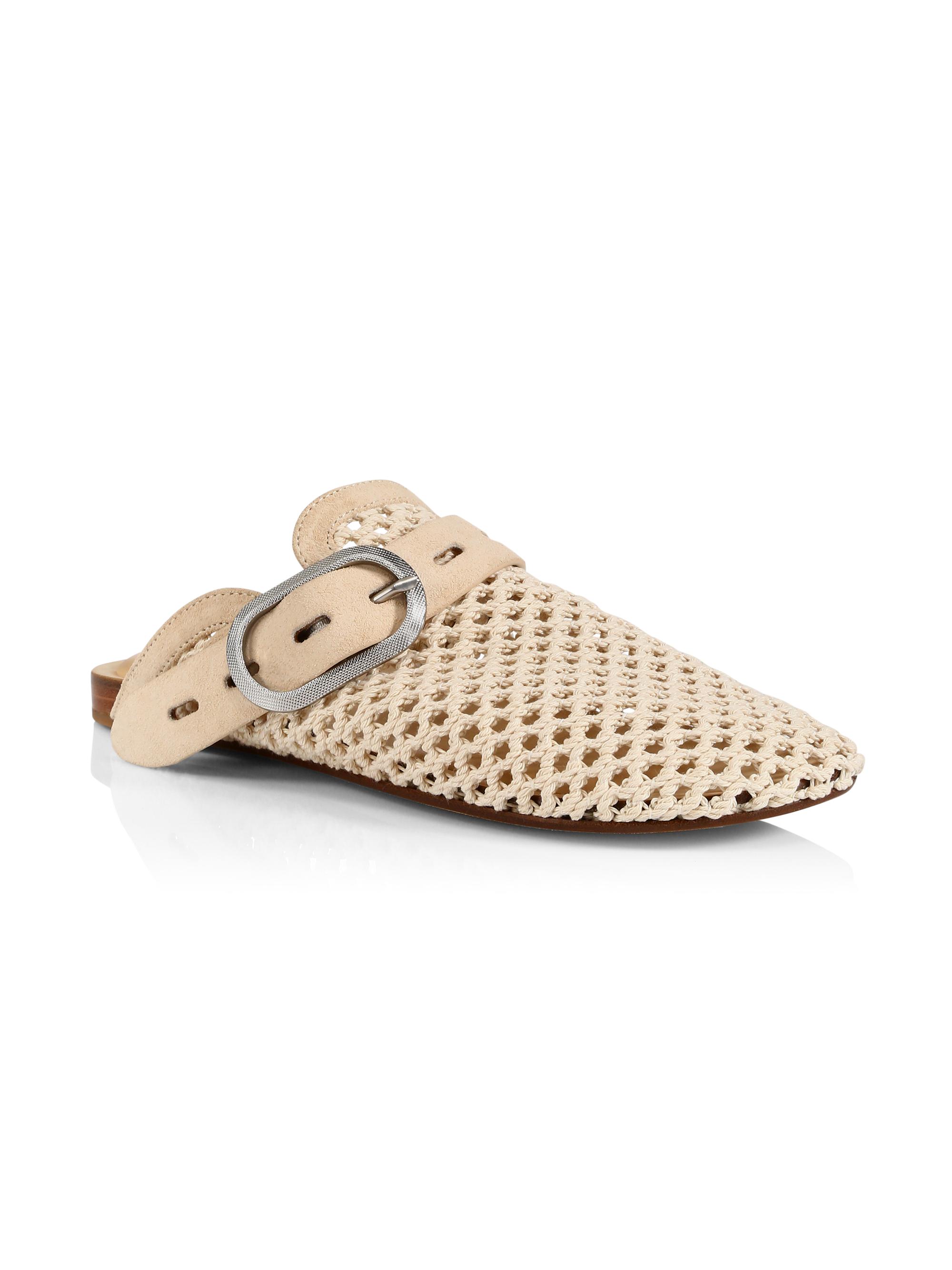 Shop rag & bone Ansley Woven Slides | Saks Fifth Avenue