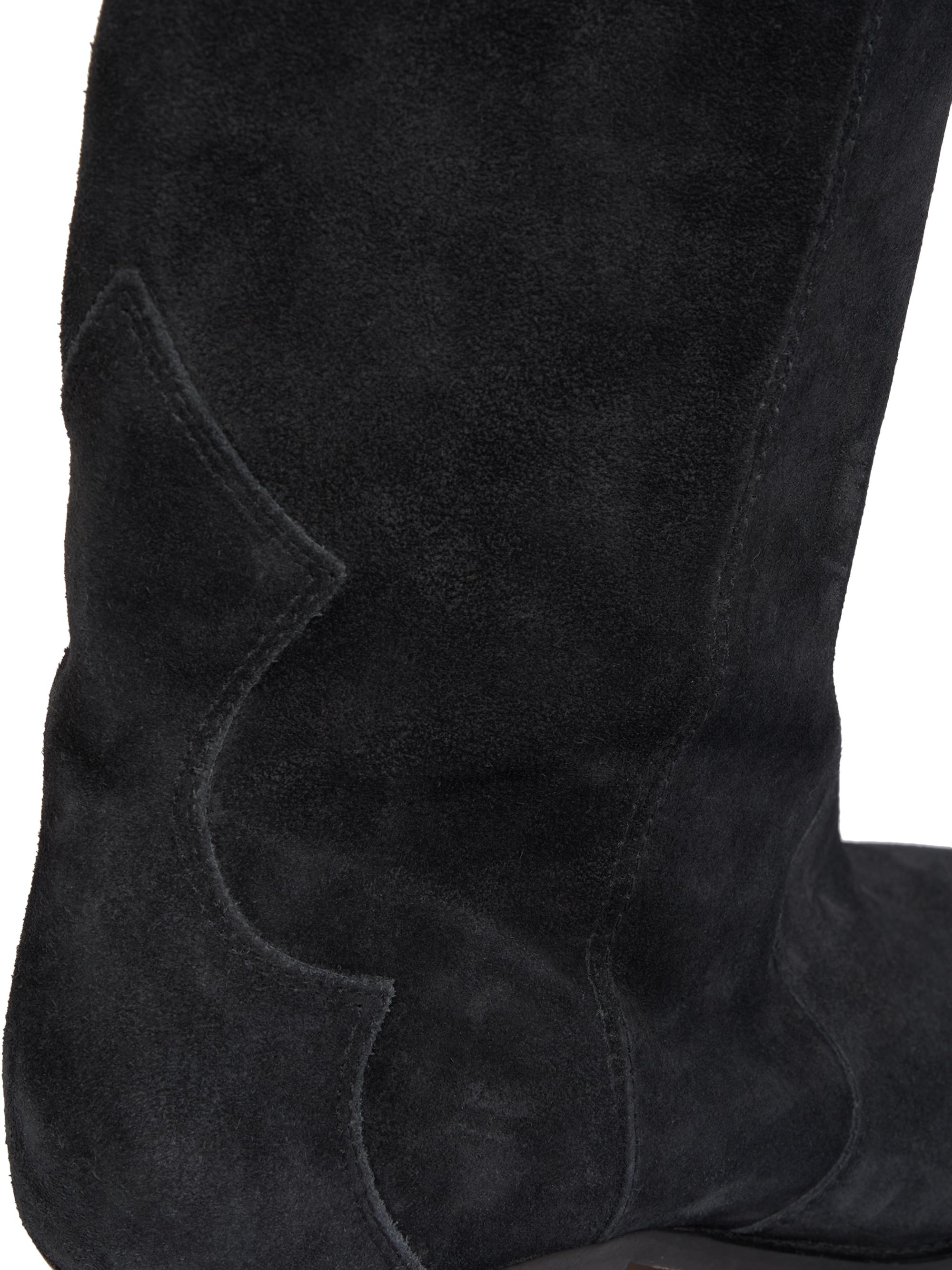 Shop Isabel Marant Denvee Suede Tall Western Boots | Saks Fifth Avenue