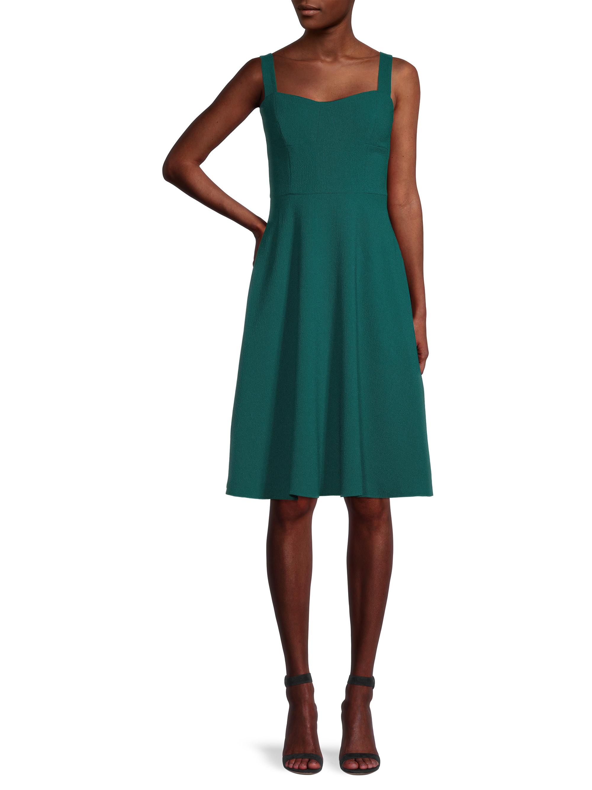 Shop Black Halo Baker Fit & Flare Midi Dress | Saks Fifth Avenue