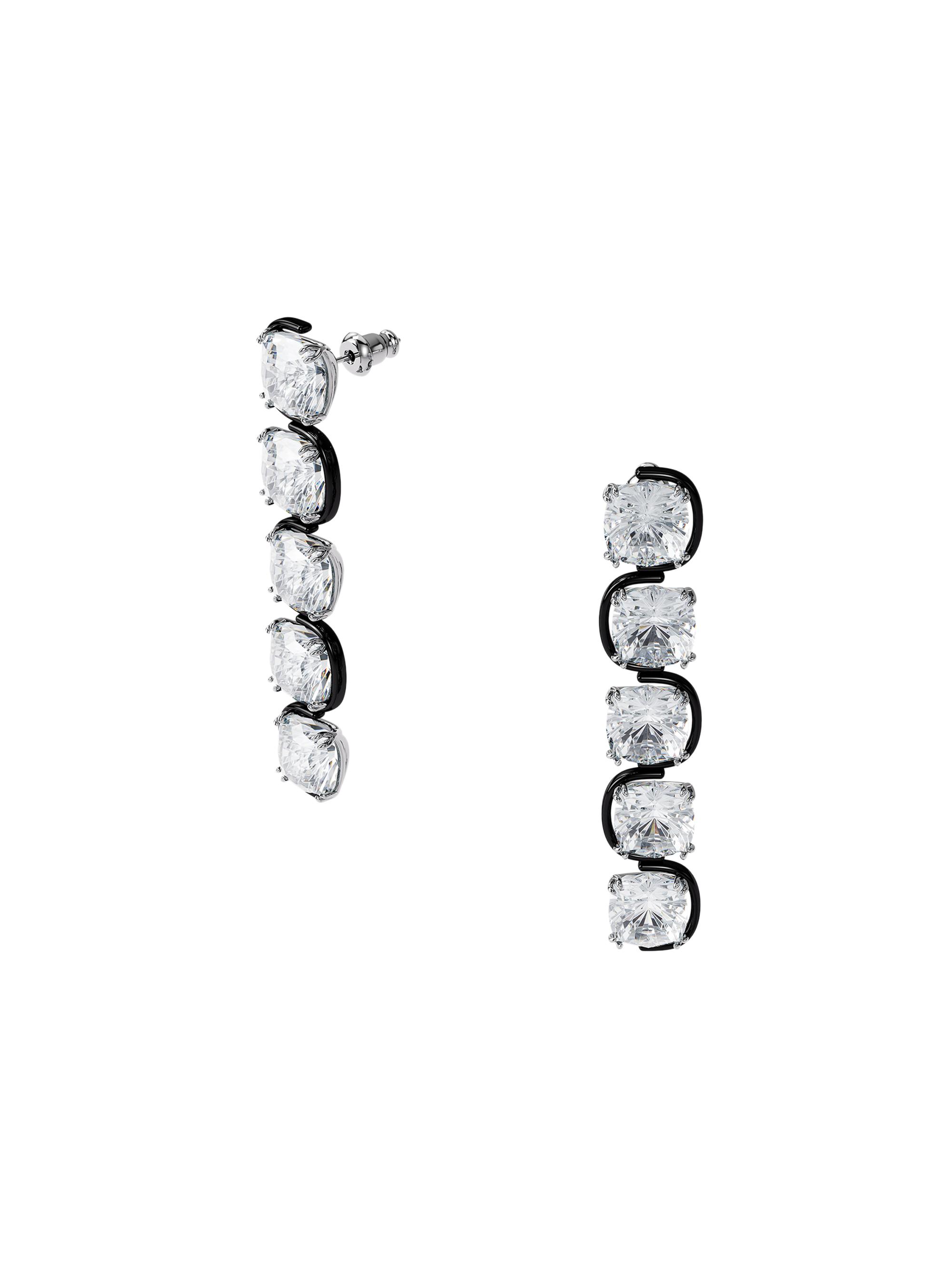 Shop Swarovski Harmonia Swarovski Crystal Rhodium-Plated Cushion-Cut ...