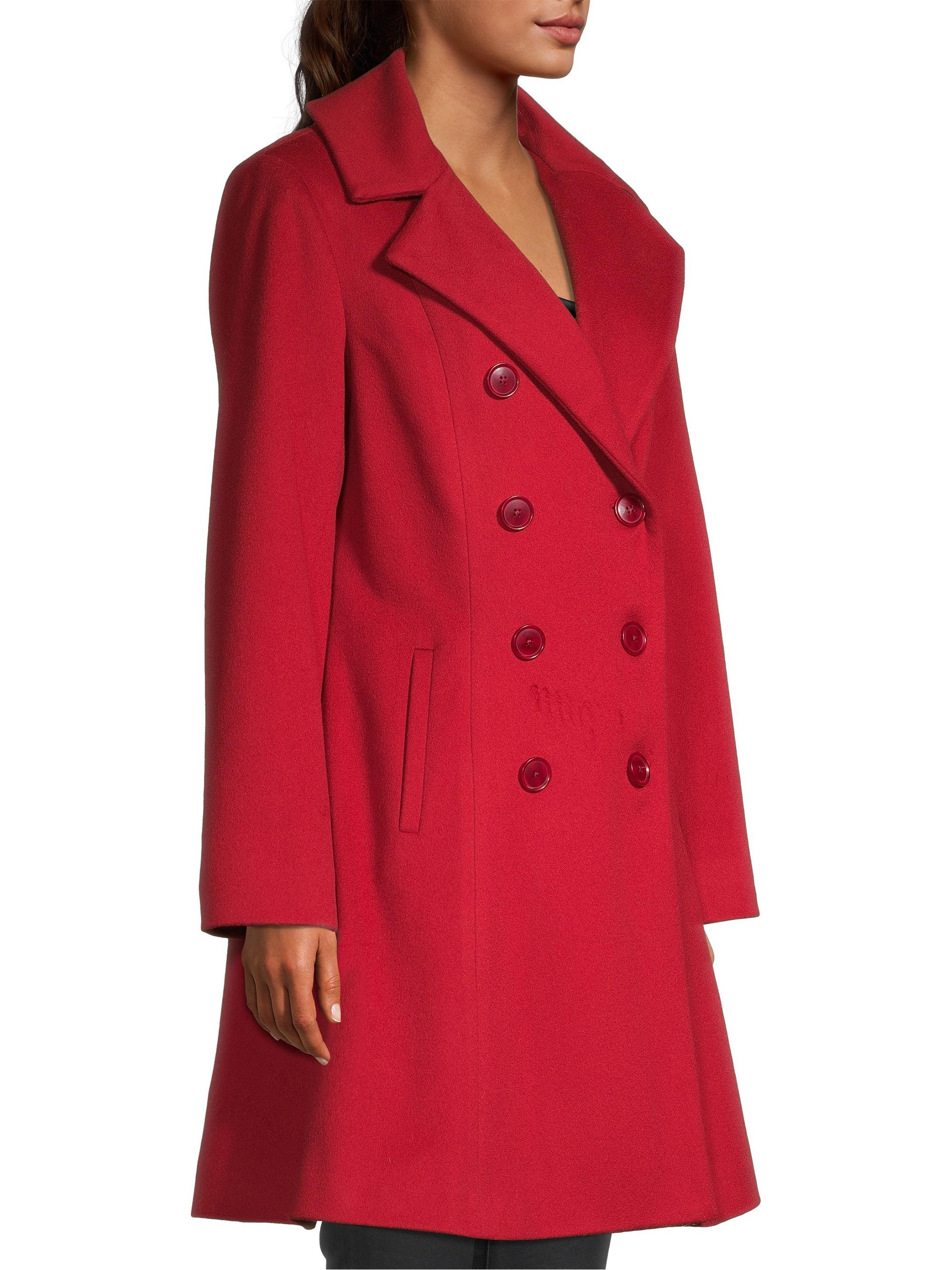 Shop Sofia Cashmere Double-Breasted Flare Coat | Saks Fifth Avenue