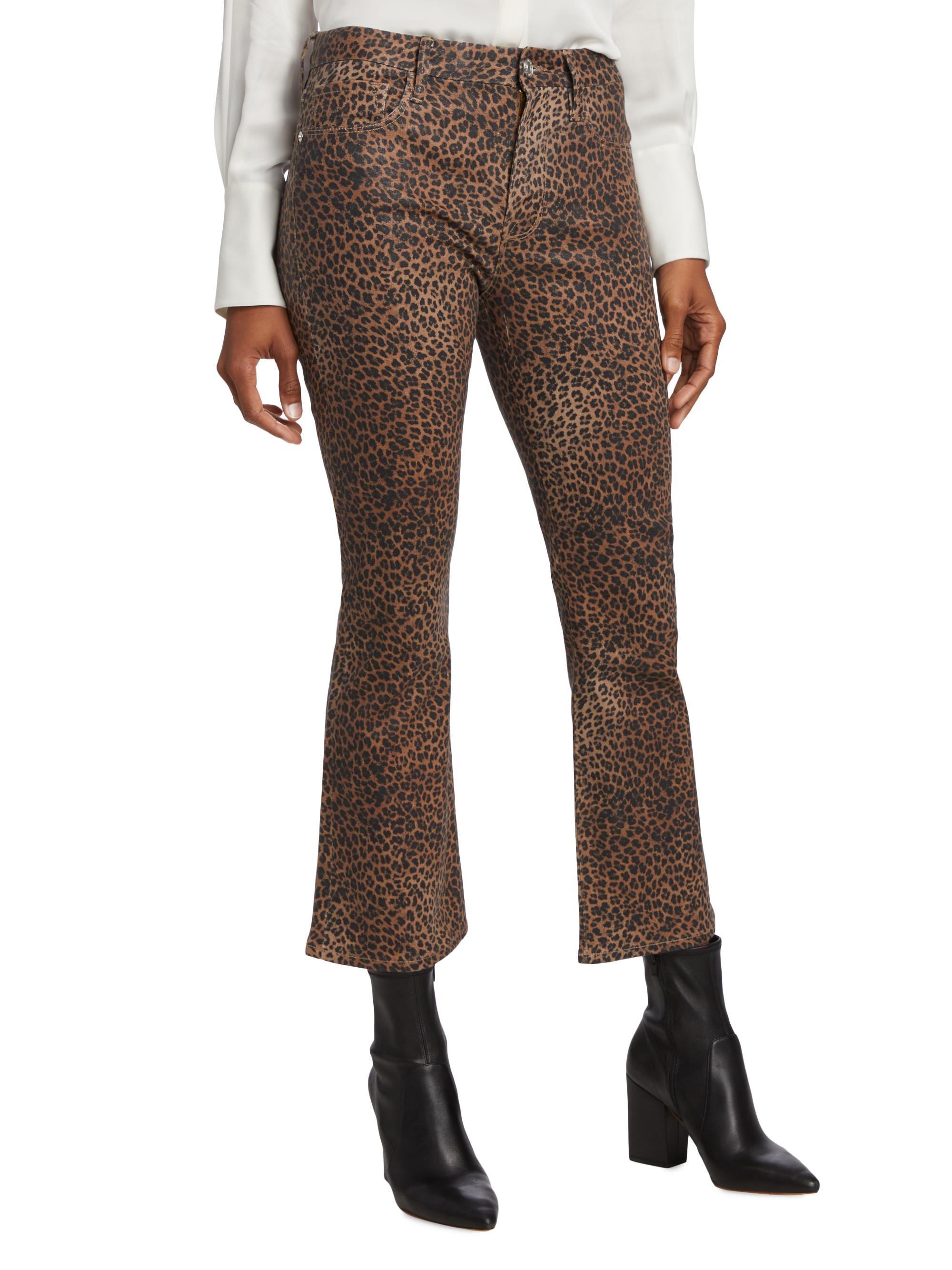 Shop Frame Le Crop Mini Boot Coated Jeans | Saks Fifth Avenue