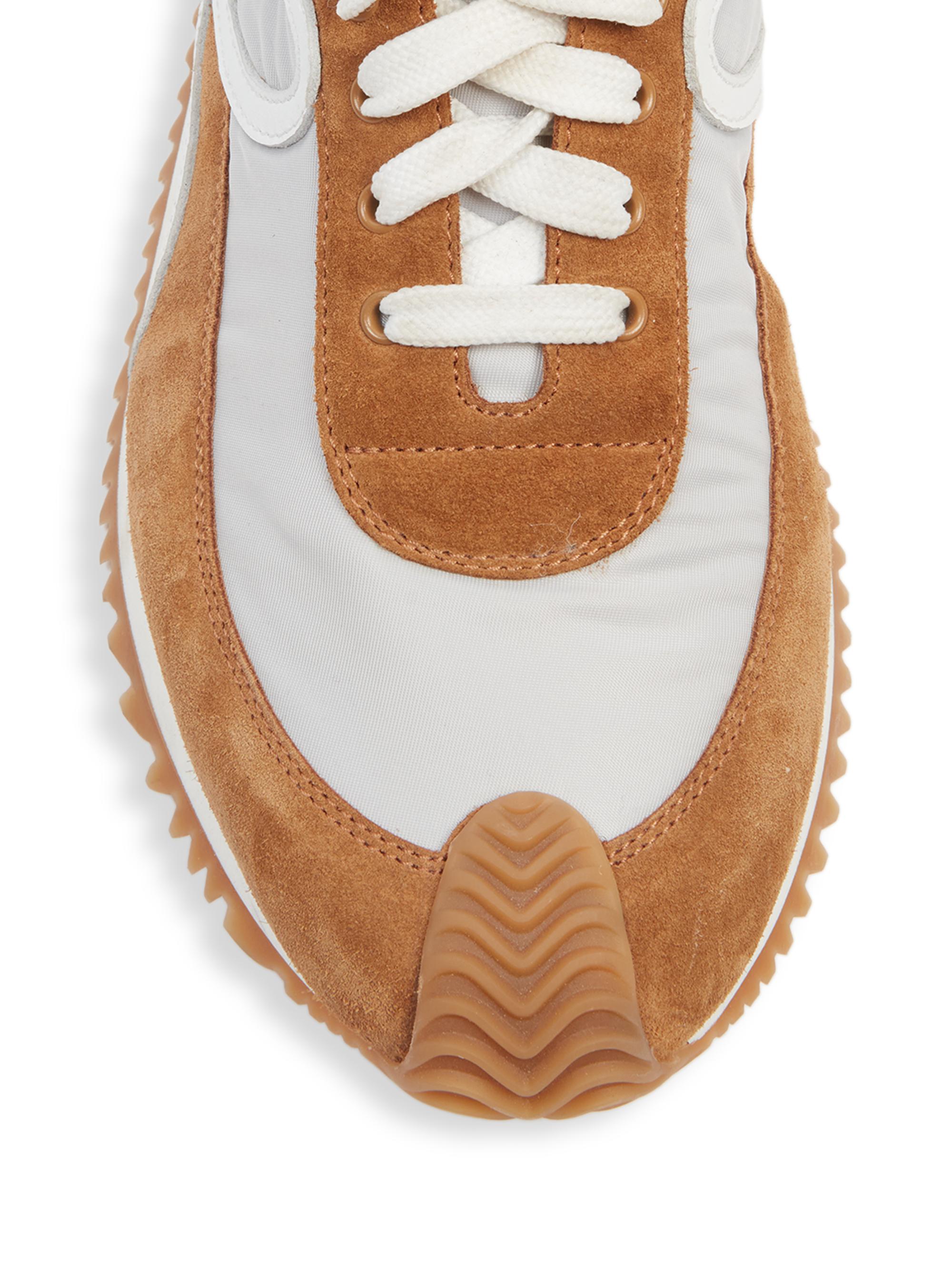 Shop LOEWE Flow Runner Mixed Media Sneakers | Saks Fifth Avenue