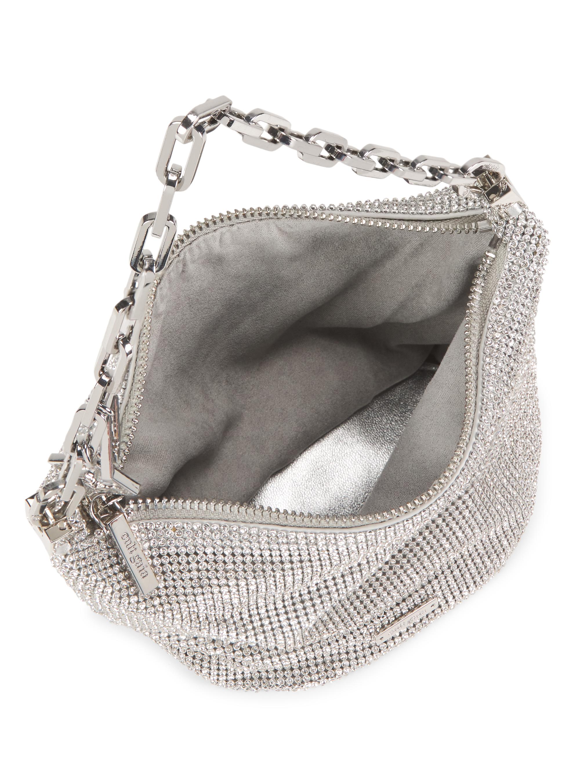 Shop Cult Gaia Gia Rhinestone Mesh Shoulder Bag | Saks Fifth Avenue