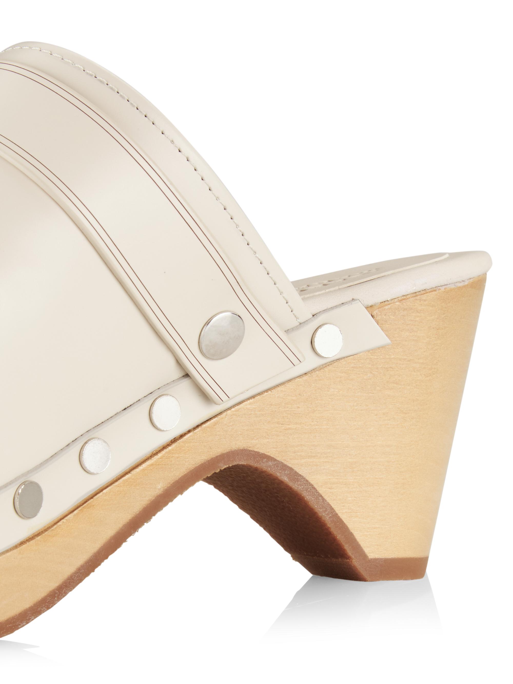 Shop Isabel Marant Titya Leather Clogs | Saks Fifth Avenue