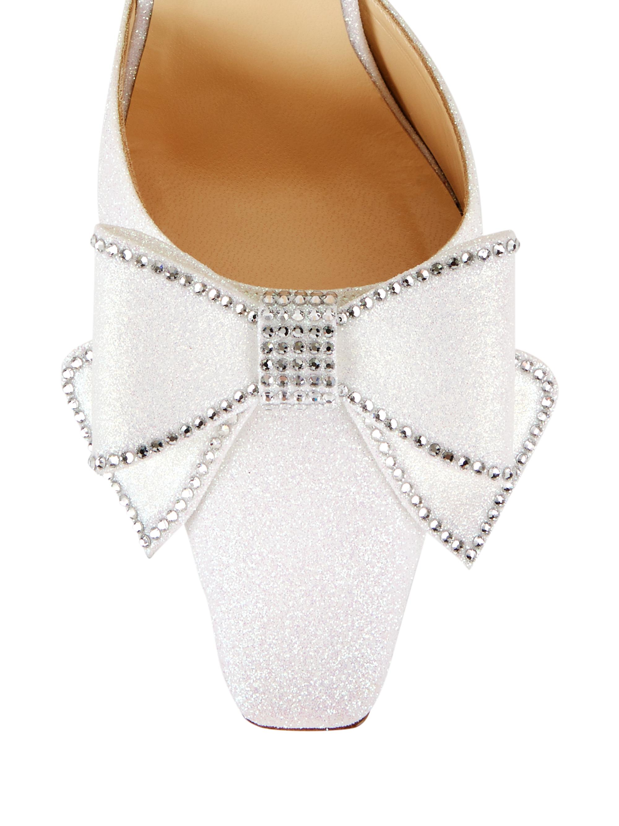 Shop Nalebe Dimante 90 Bow-Embellished Mules | Saks Fifth Avenue