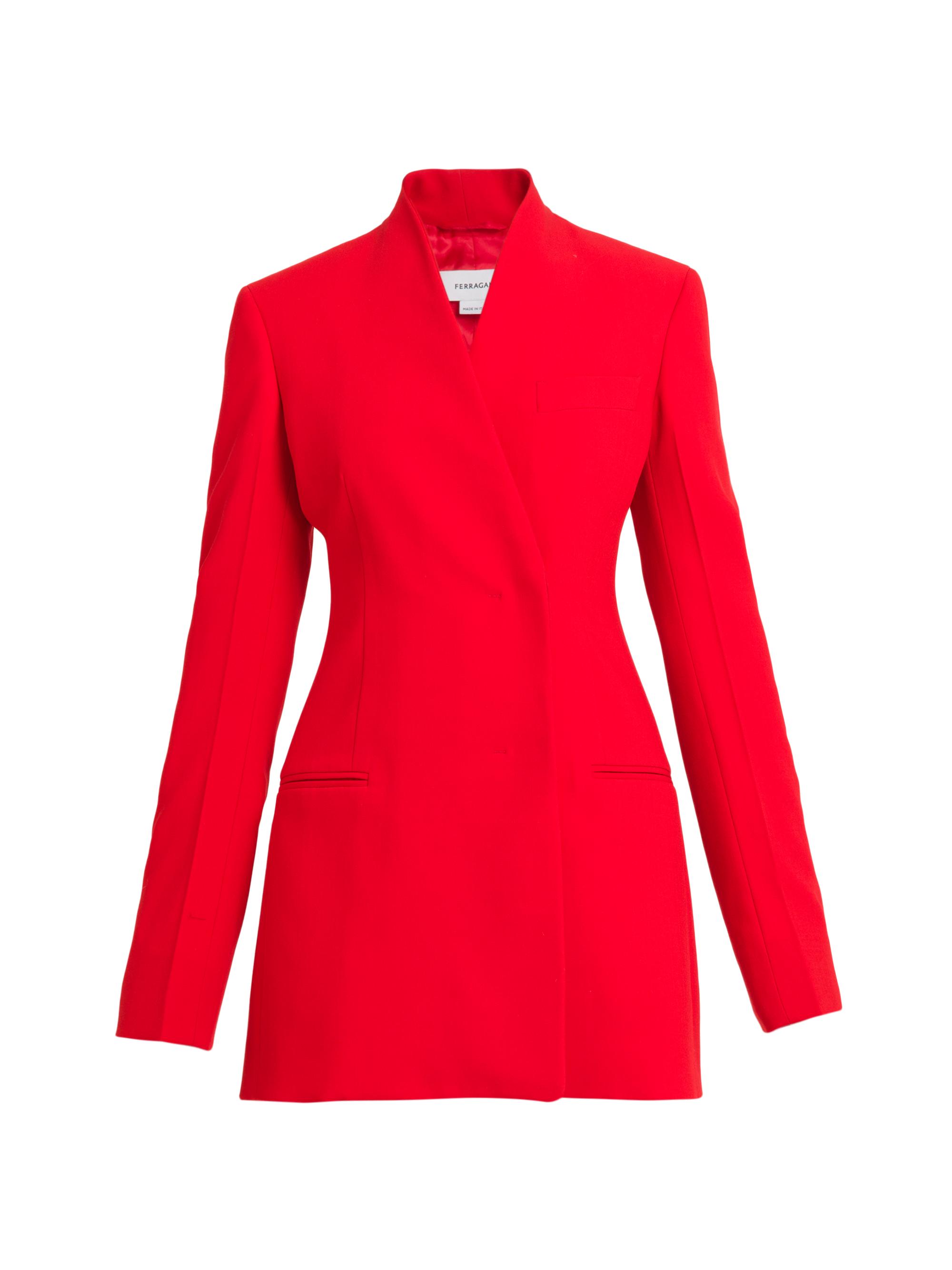 Shop FERRAGAMO Fitted Wool Blazer | Saks Fifth Avenue