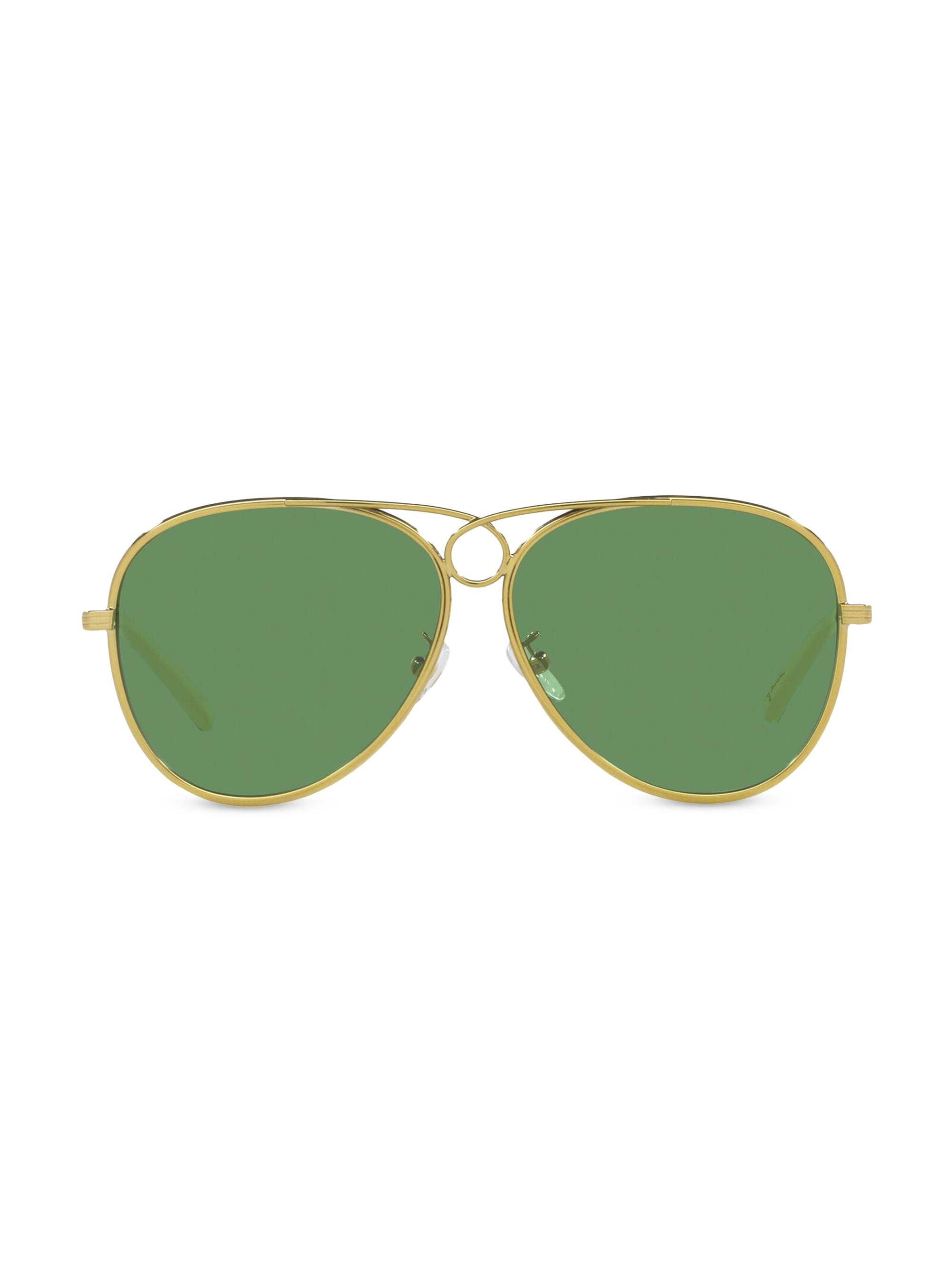 Shop Tory Burch Gloria 59MM Aviator Sunglasses | Saks Fifth Avenue