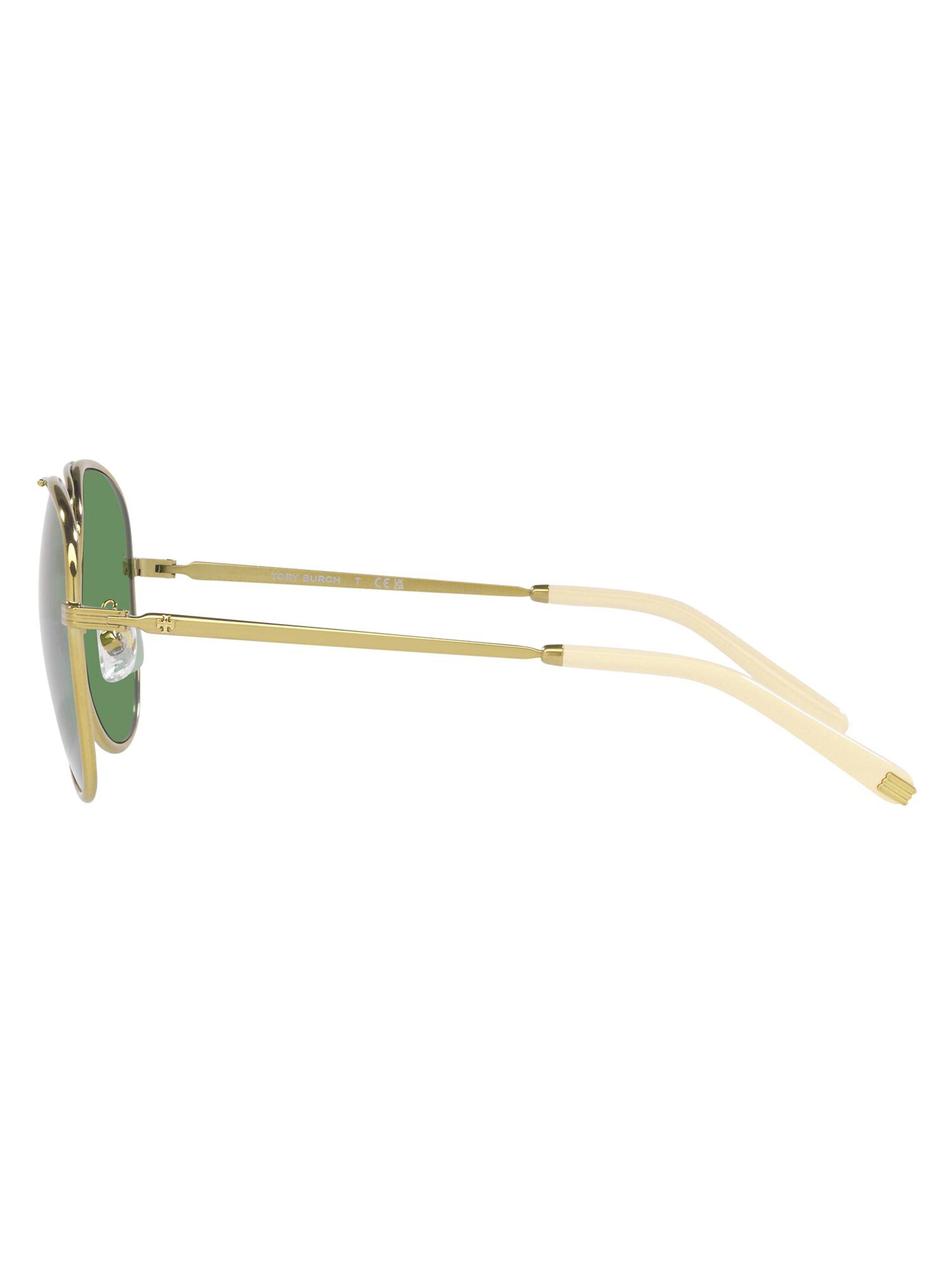 Shop Tory Burch Gloria 59MM Aviator Sunglasses | Saks Fifth Avenue