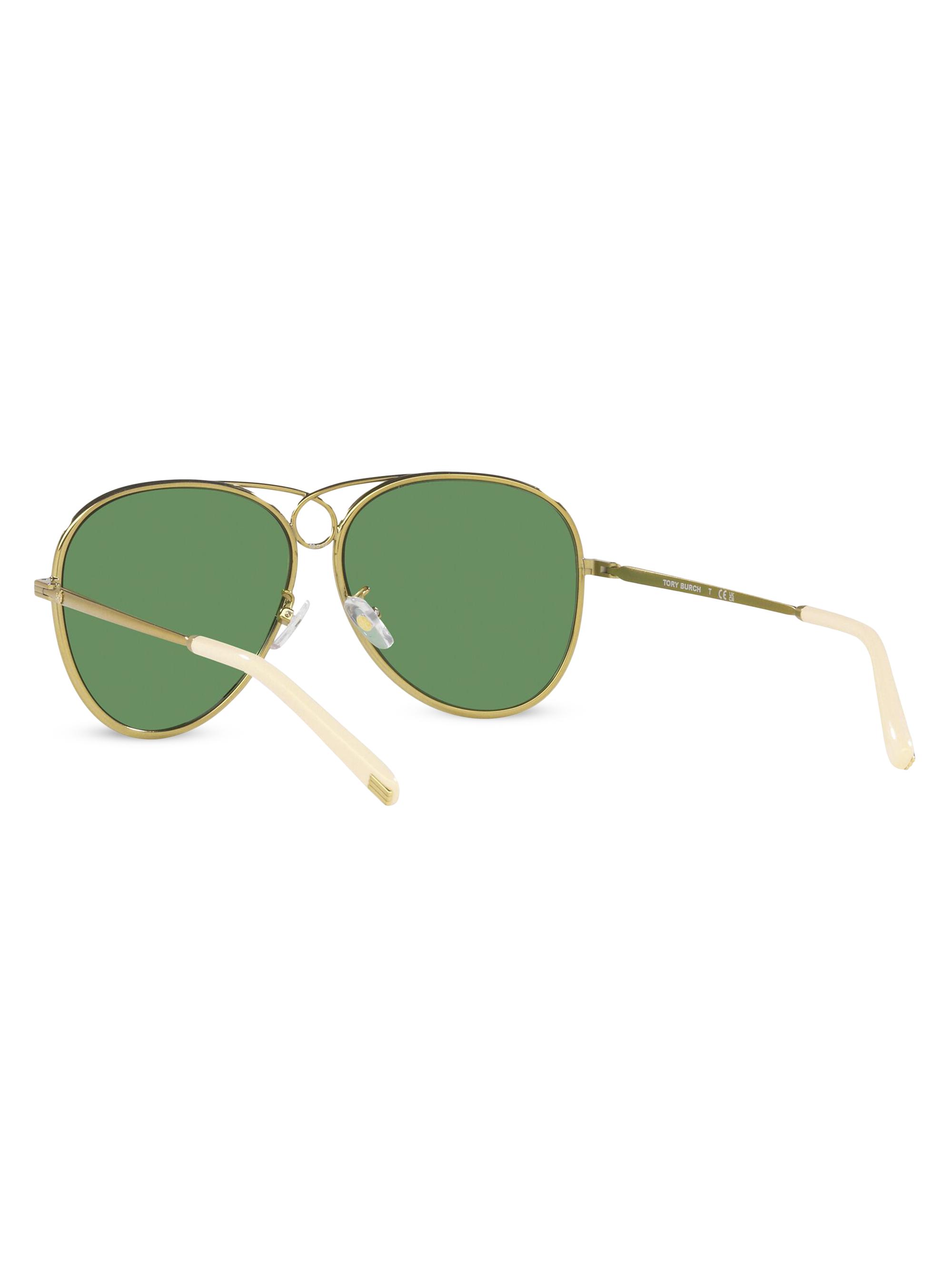 Shop Tory Burch Gloria 59MM Aviator Sunglasses | Saks Fifth Avenue