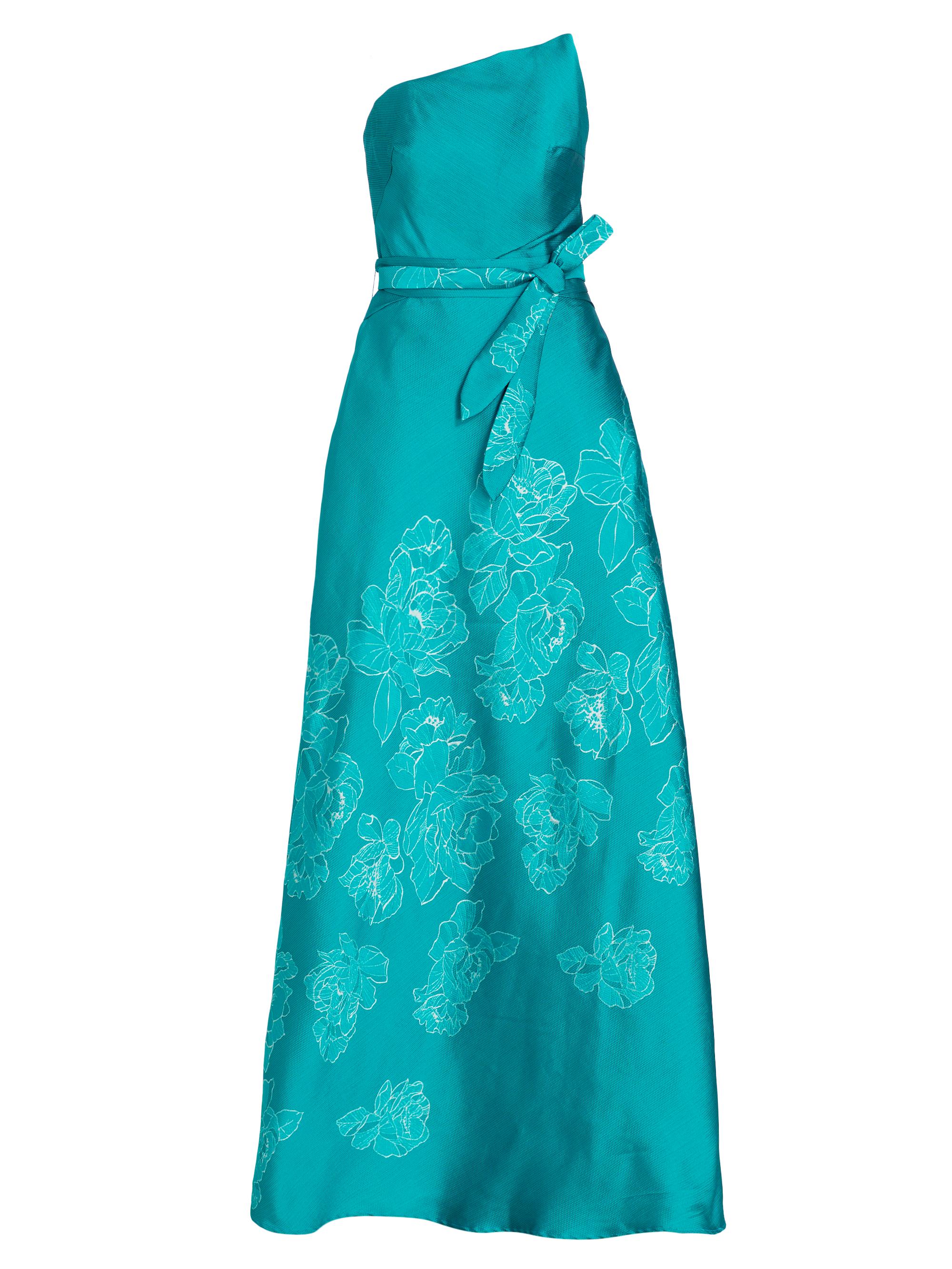 Shop Rene Ruiz Collection Strapless Floral-Embroidered Gown | Saks ...