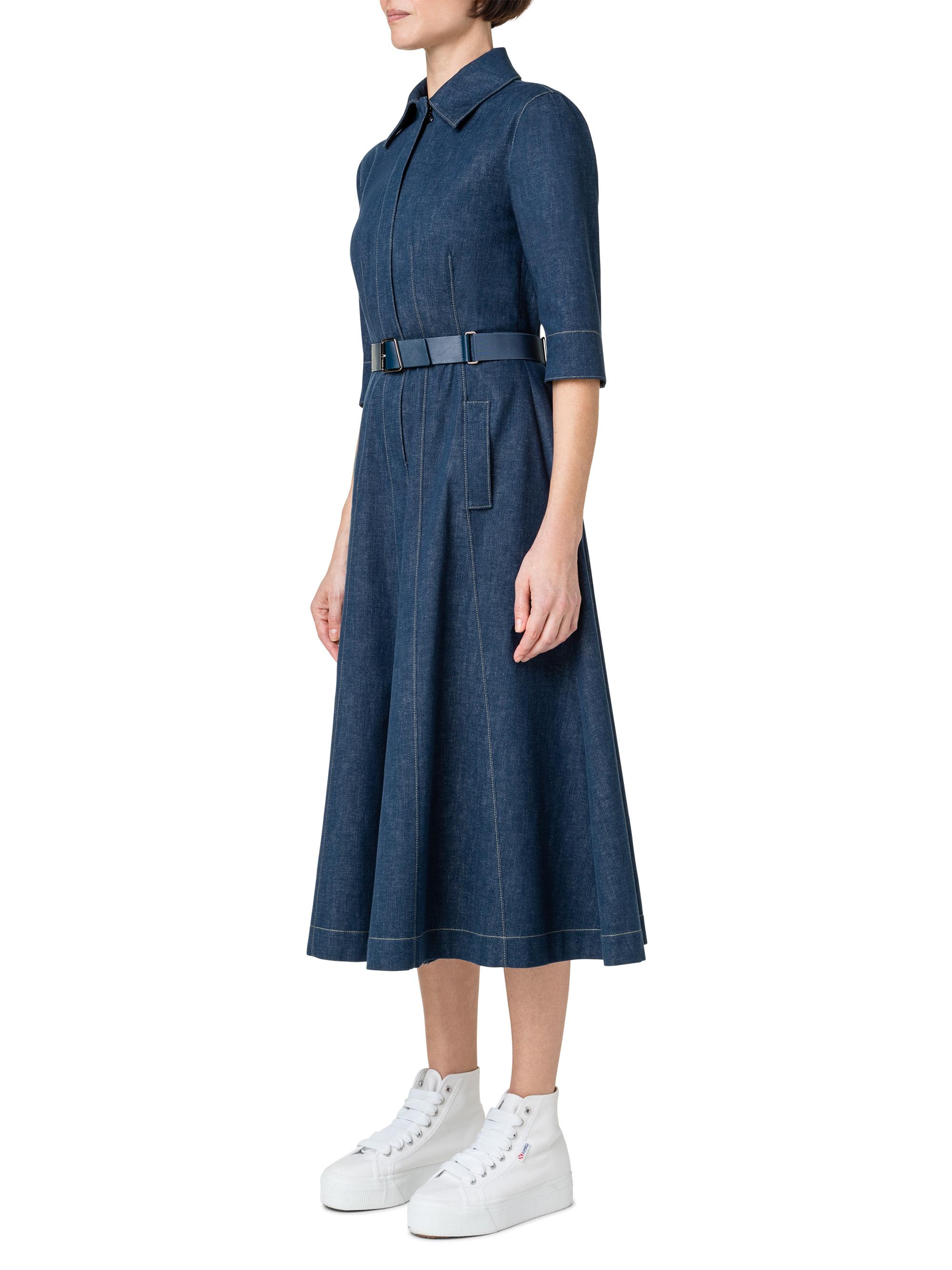 Shop Akris Stretch Denim Shirtdress | Saks Fifth Avenue