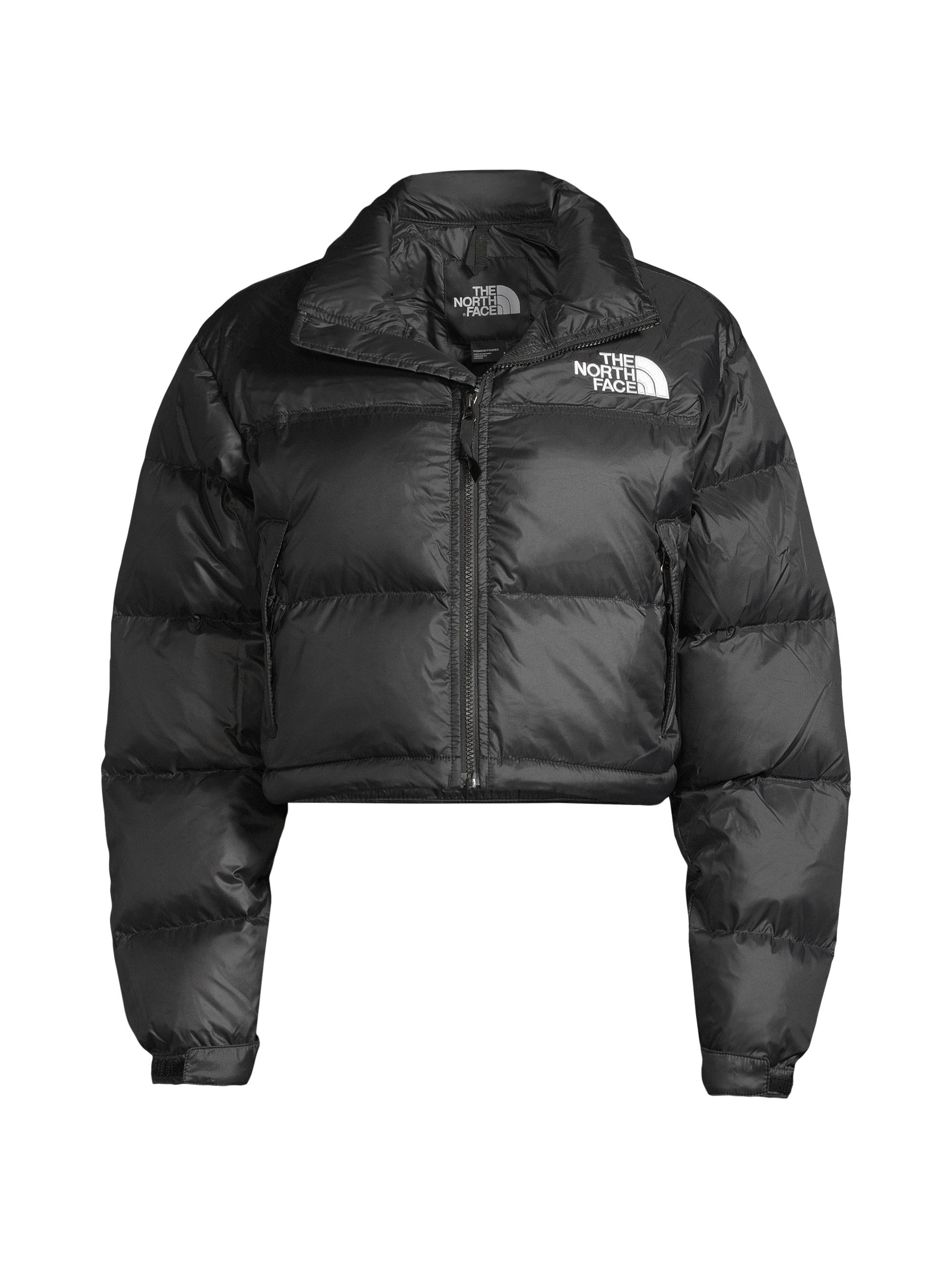 Shop The North Face Nuptse Cropped Down Puffer Jacket | Saks Fifth Avenue