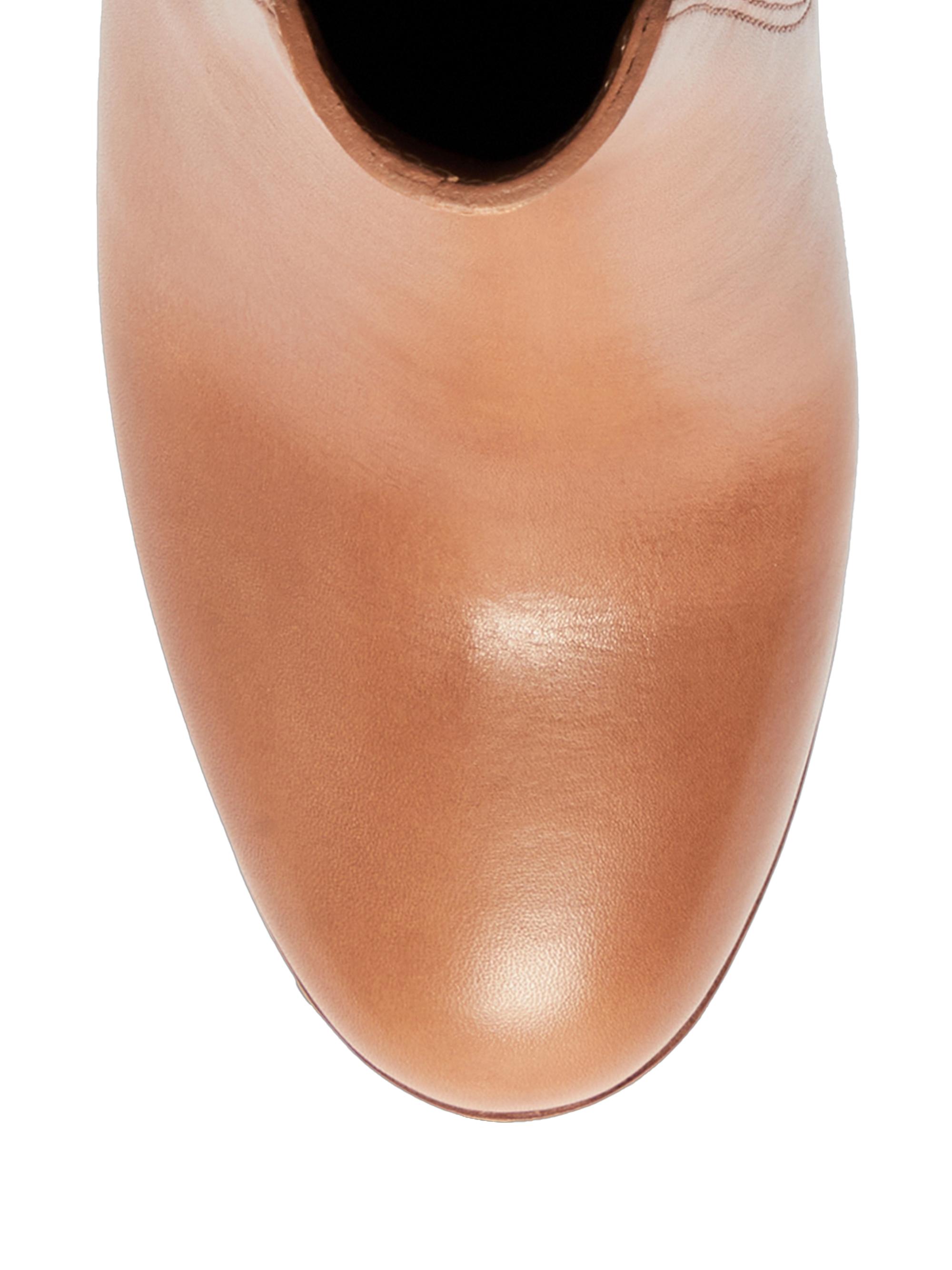 Shop Paige Adina Leather Clog Booties | Saks Fifth Avenue