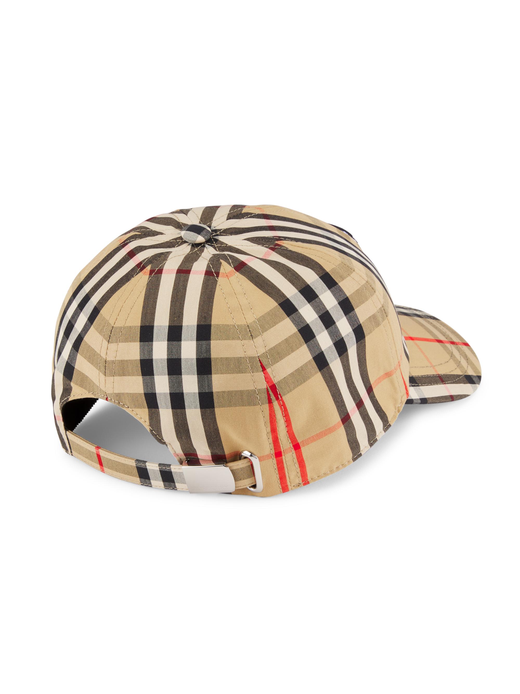 Shop Burberry Archive Check Baseball Cap | Saks Fifth Avenue