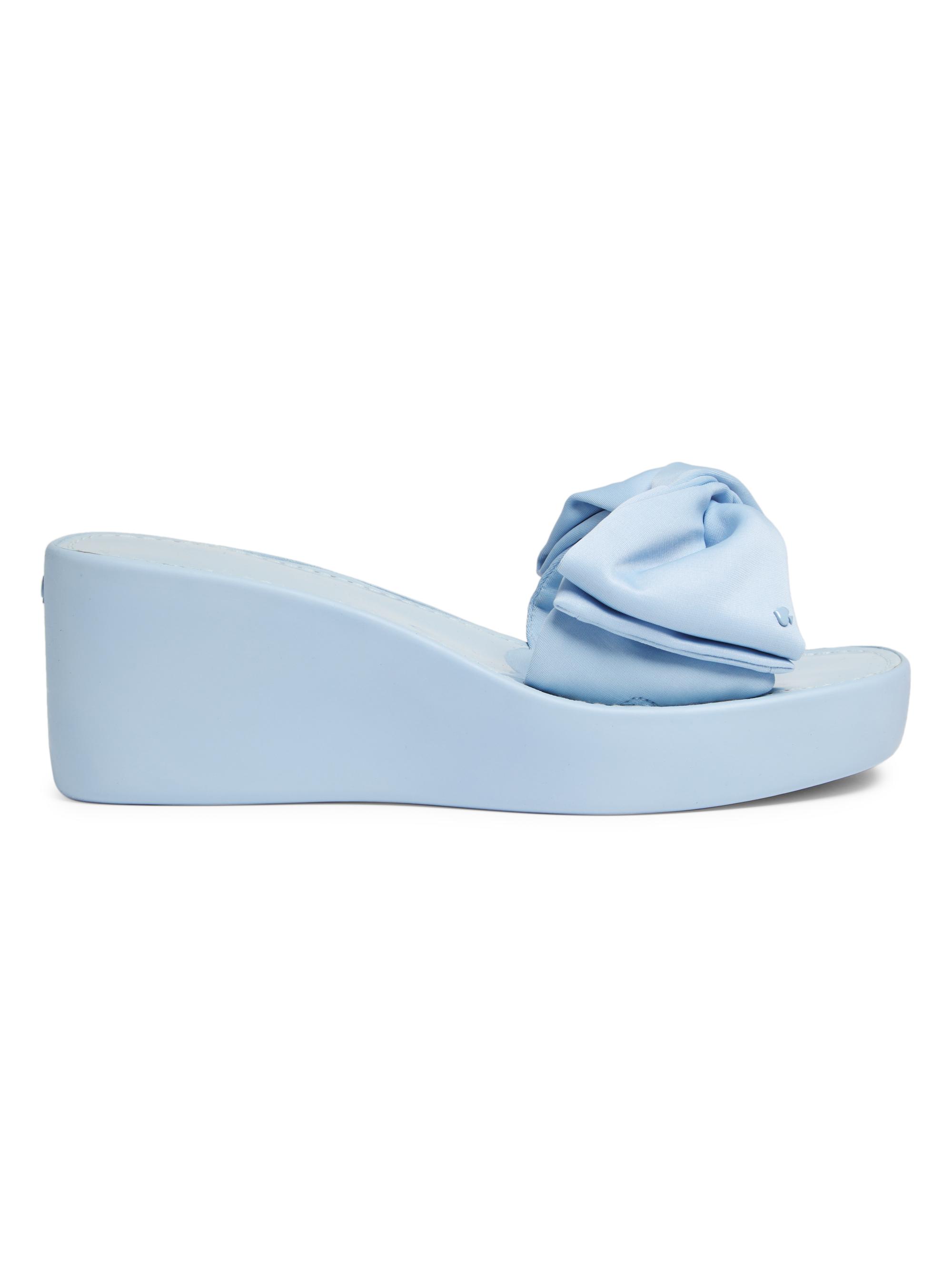 Shop kate spade new york Bikini 25MM Bow-Accent Wedge Slides | Saks ...