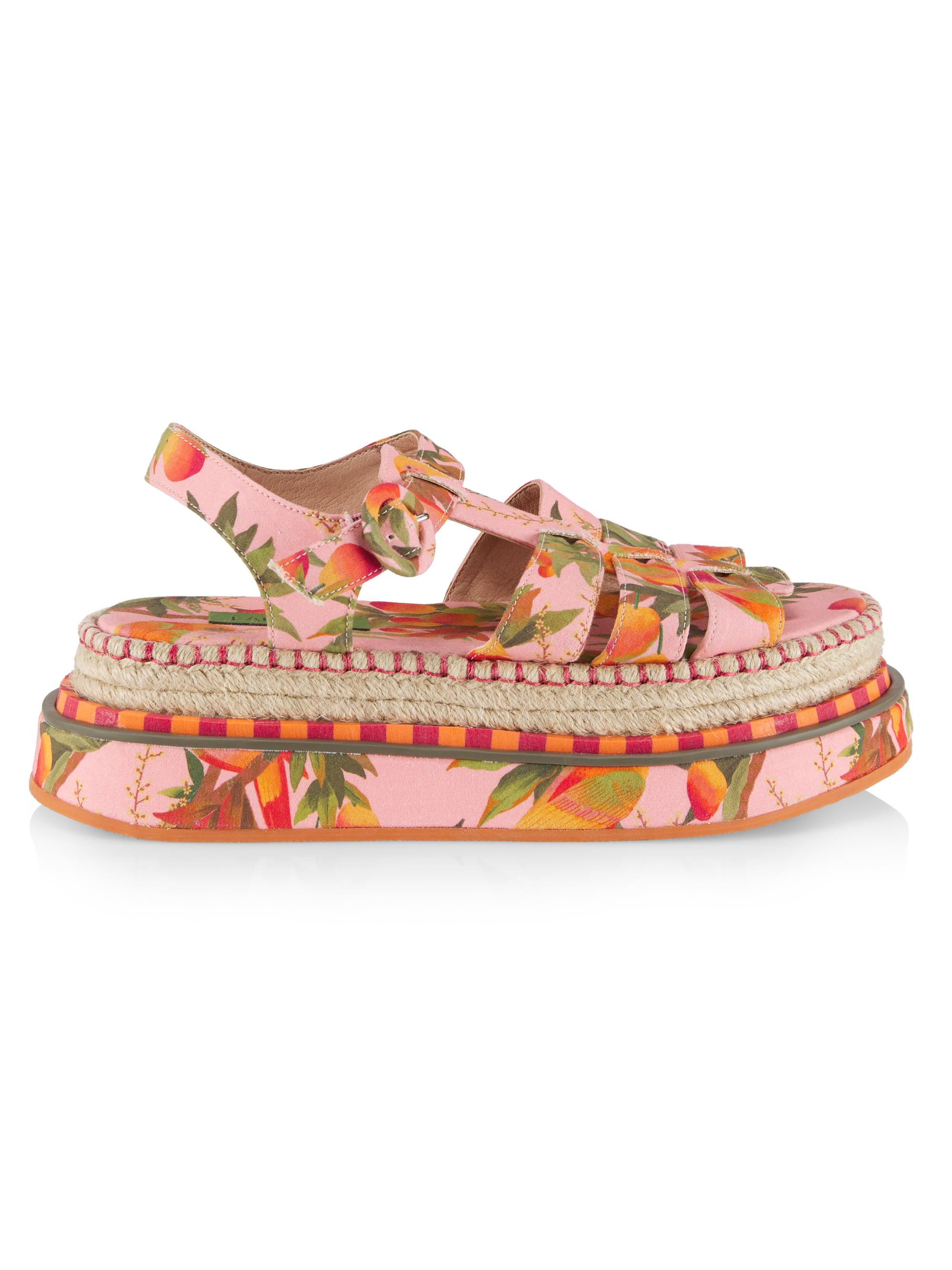 Shop Farm Rio Mango Trees Platform Espadrille Sandals | Saks Fifth Avenue