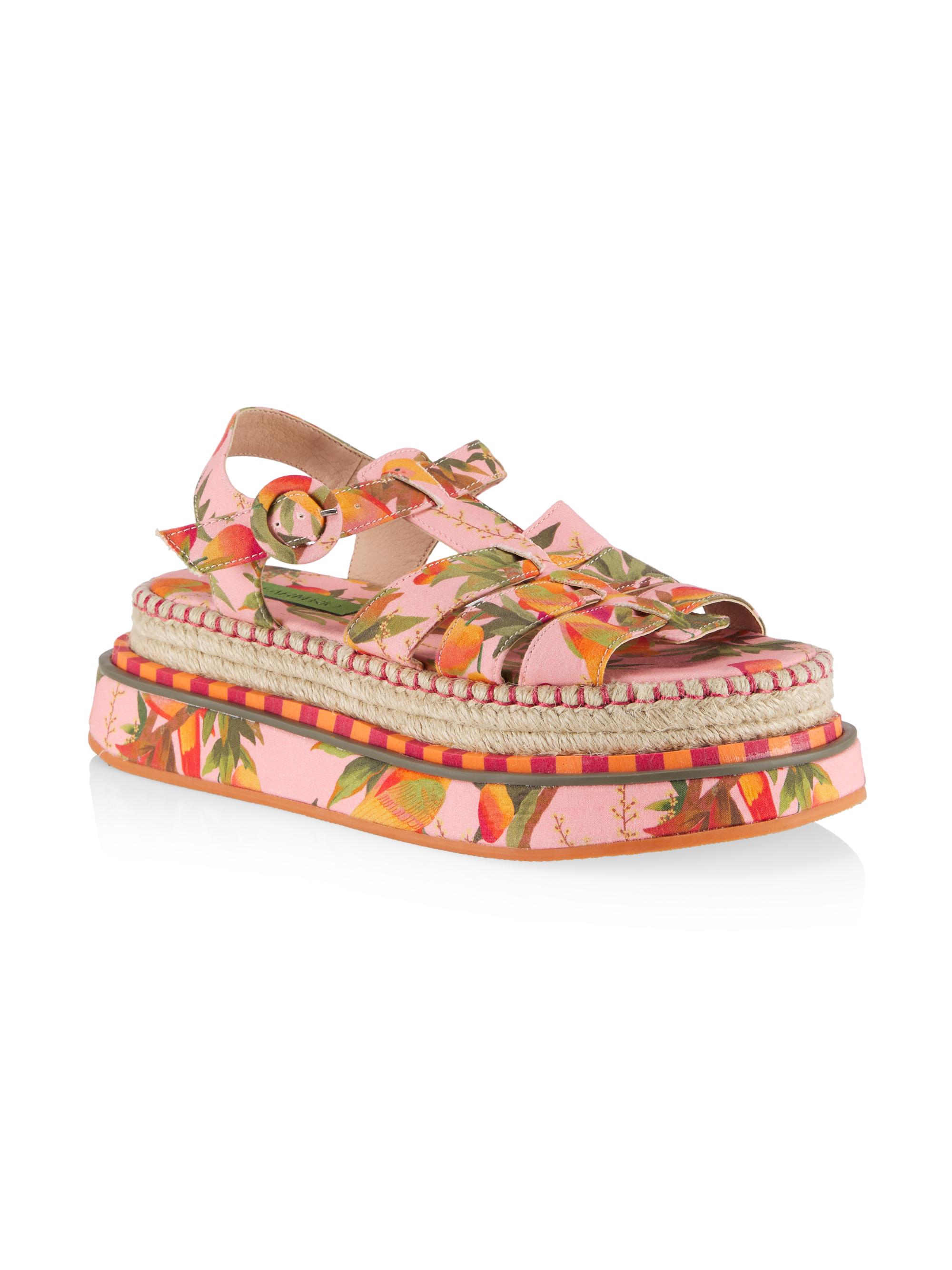 Shop Farm Rio Mango Trees Platform Espadrille Sandals | Saks Fifth Avenue