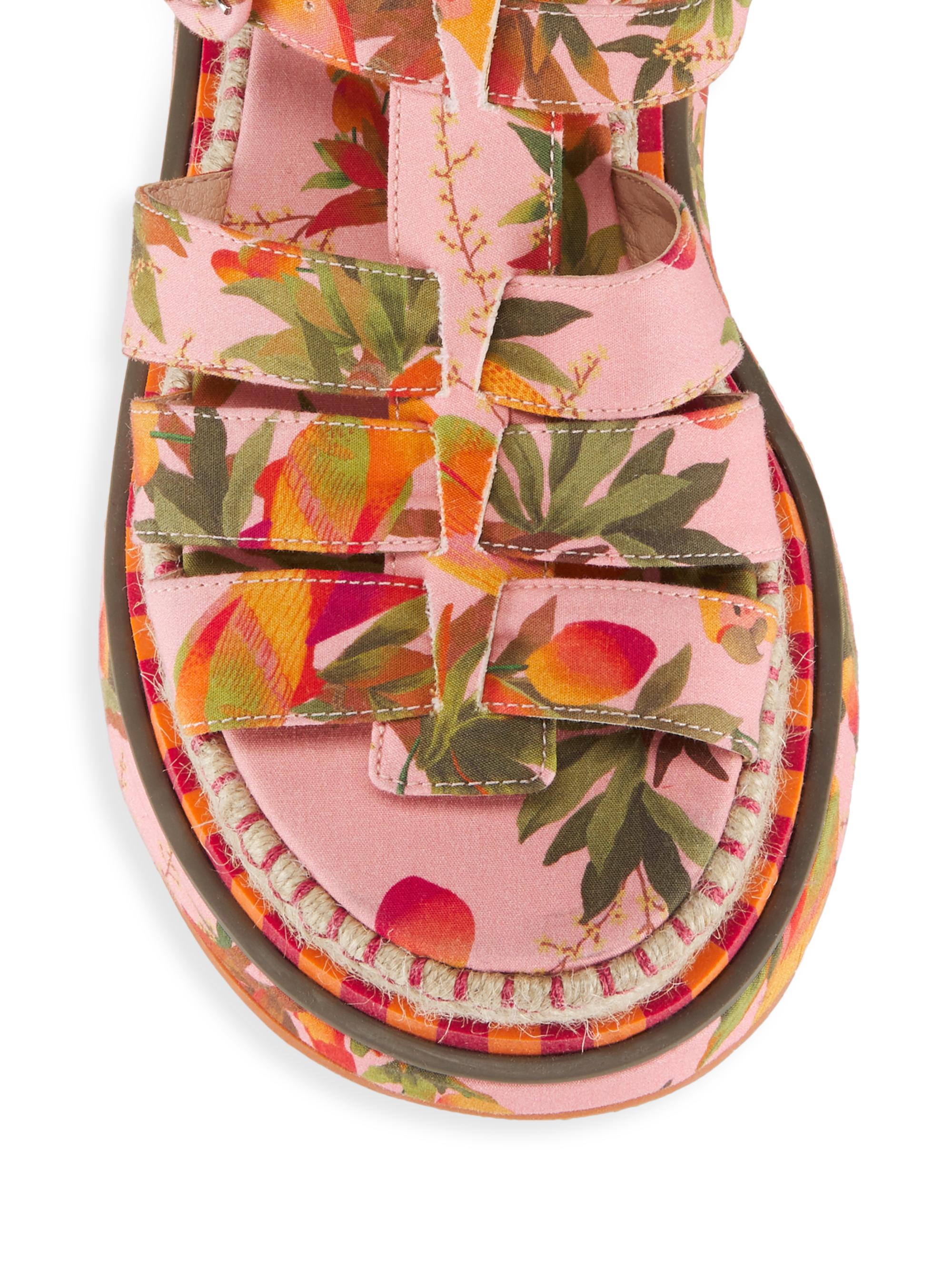 Shop Farm Rio Mango Trees Platform Espadrille Sandals | Saks Fifth Avenue