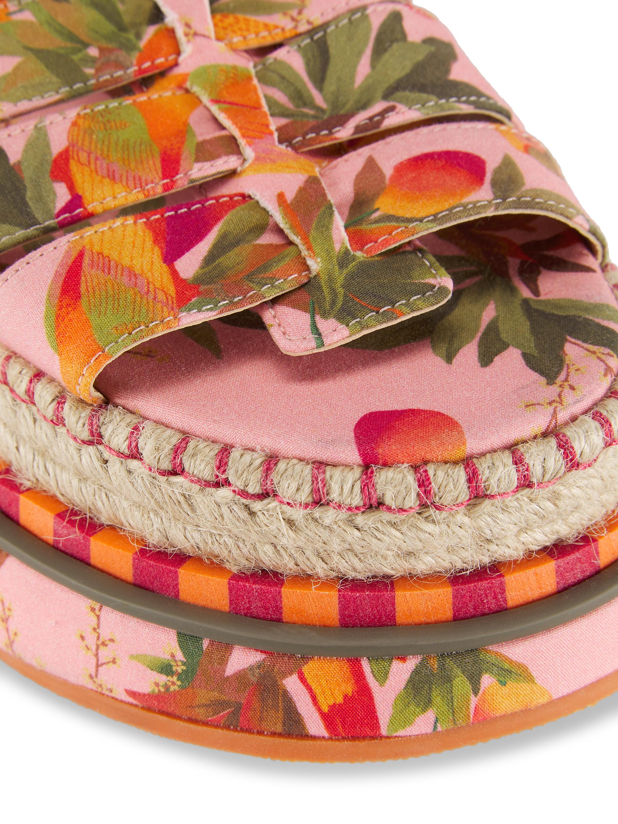 Shop Farm Rio Mango Trees Platform Espadrille Sandals | Saks Fifth Avenue