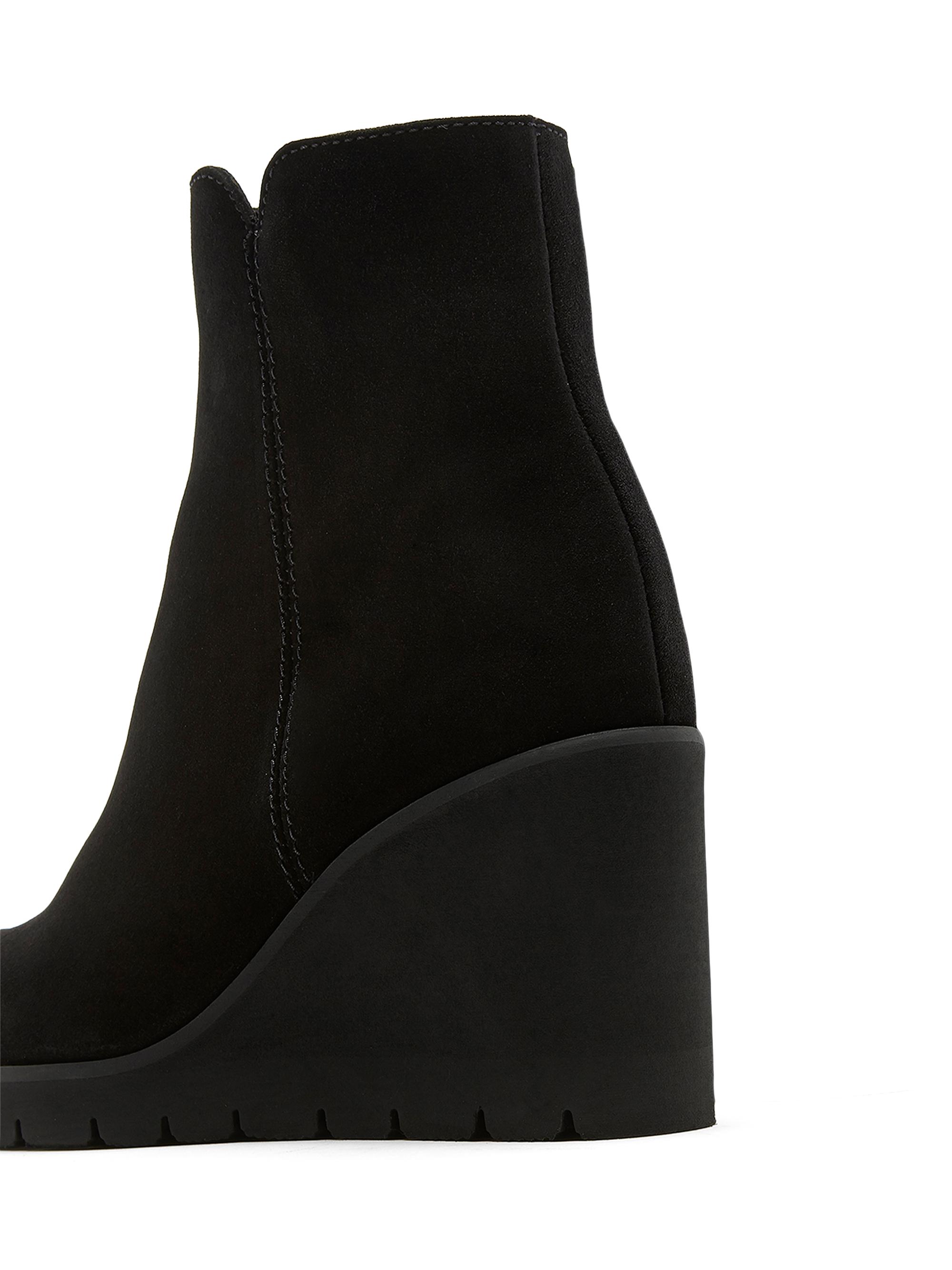 Shop La Canadienne Go 80MM Suede Wedge Booties | Saks Fifth Avenue