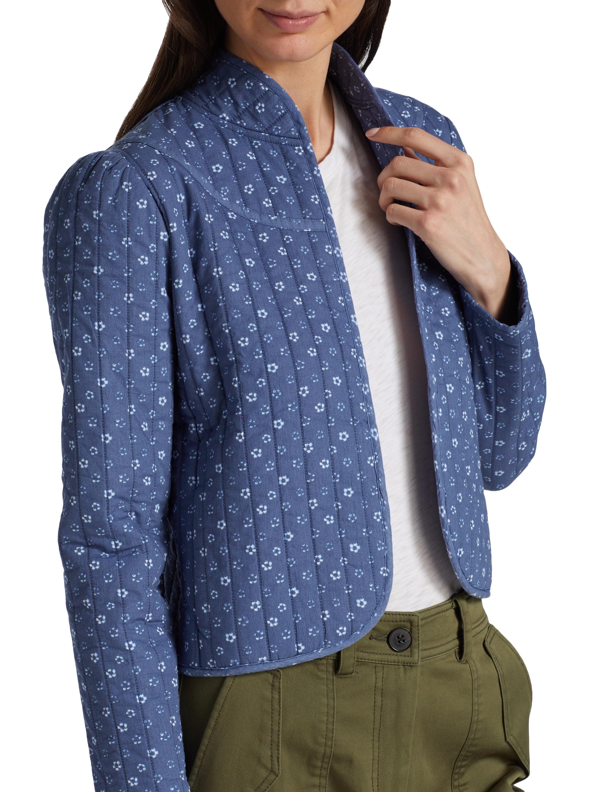 Shop NSF Daisy Cropped Quilted Jacket | Saks Fifth Avenue