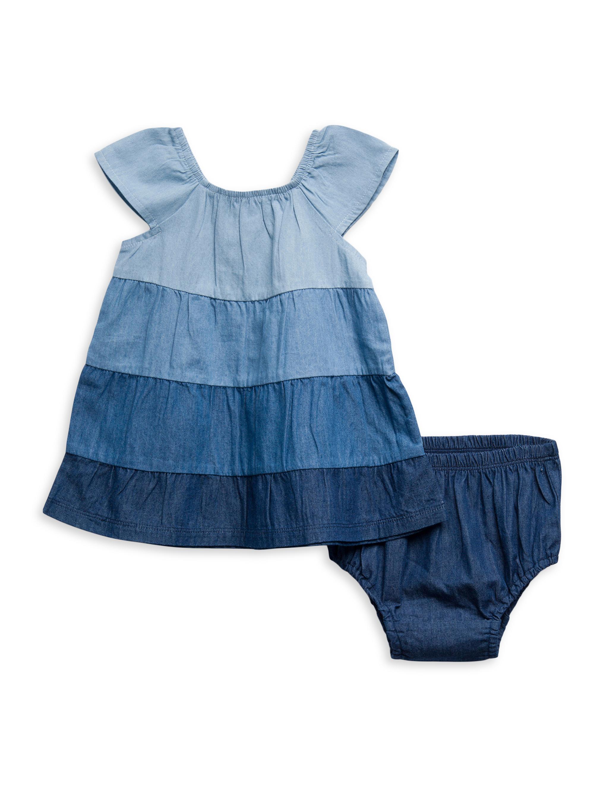 Shop Splendid Baby Girl's Tiered Chambray Dress | Saks Fifth Avenue