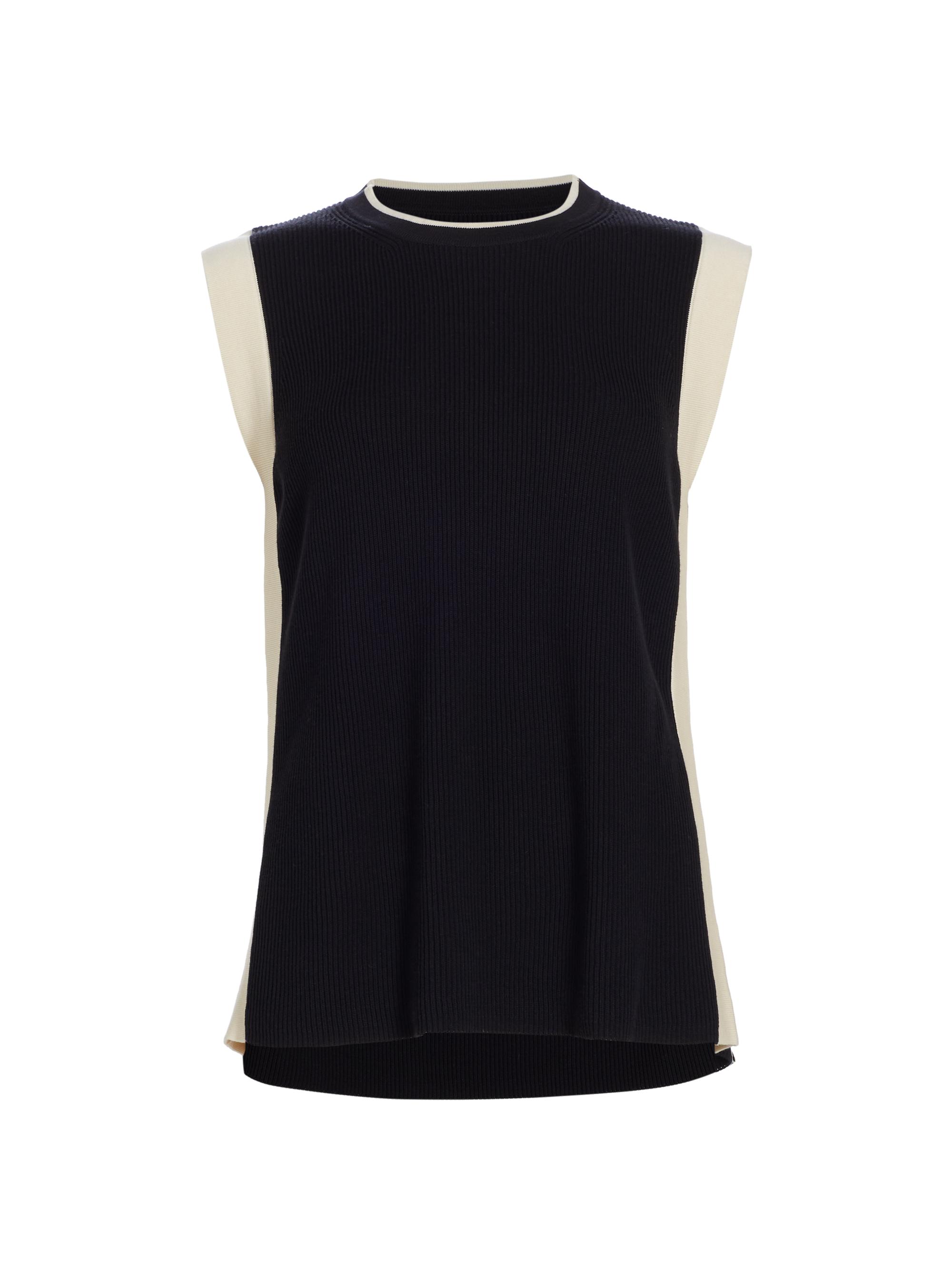 Shop Saks Fifth Avenue Collection Contrast Rib-Knit Shell | Saks Fifth ...