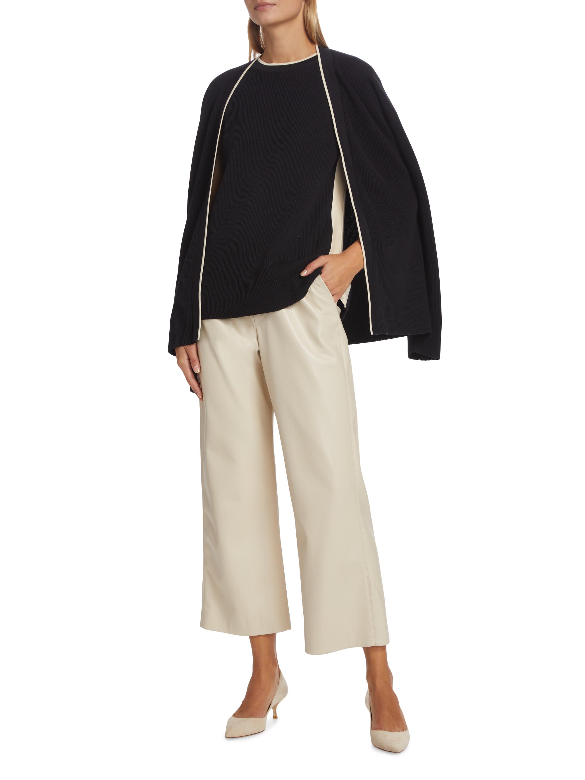 Shop Saks Fifth Avenue Collection Contrast Rib-Knit Shell | Saks Fifth ...