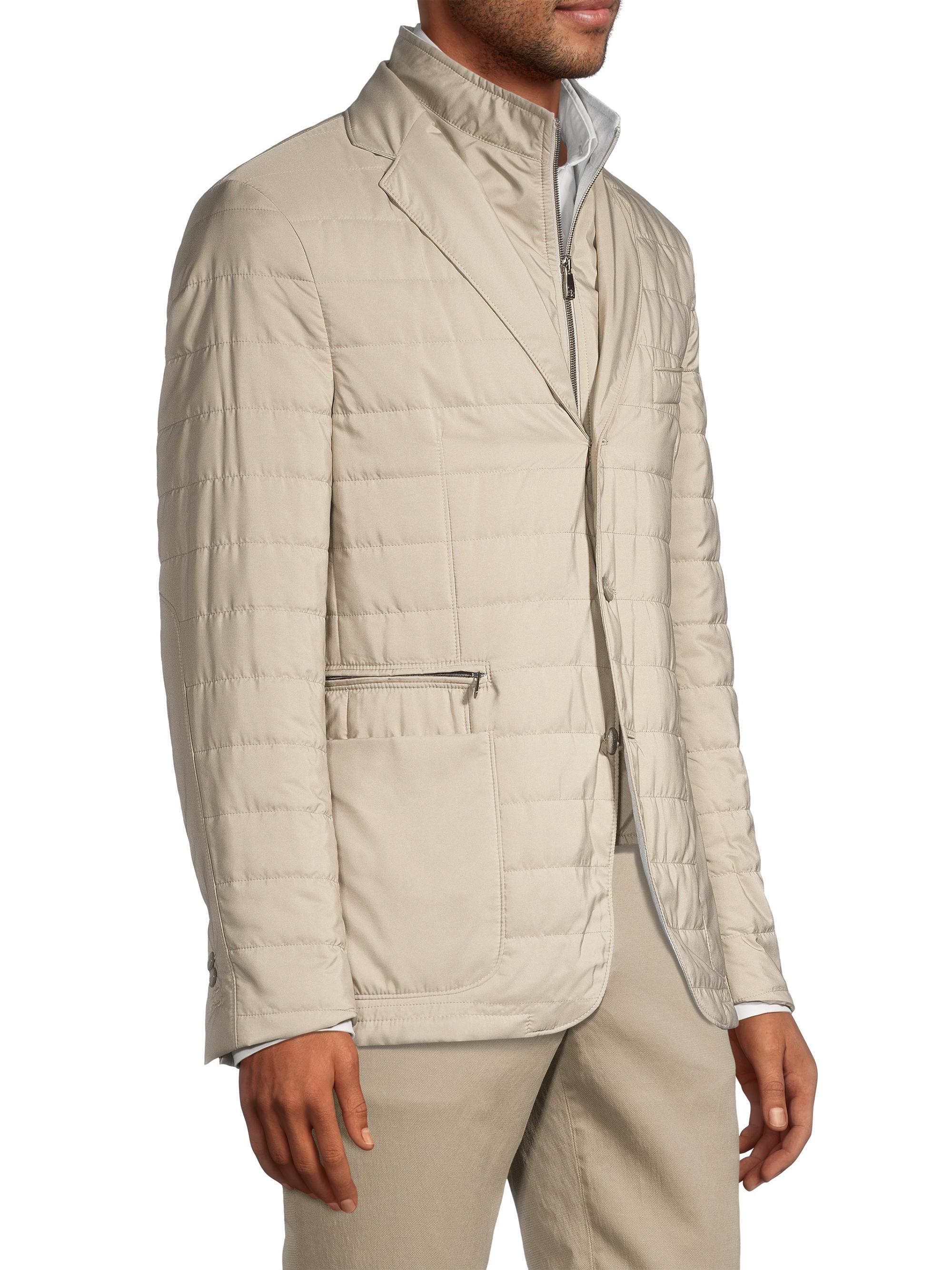 Shop Corneliani ID Milestone Quilted Jacket | Saks Fifth Avenue
