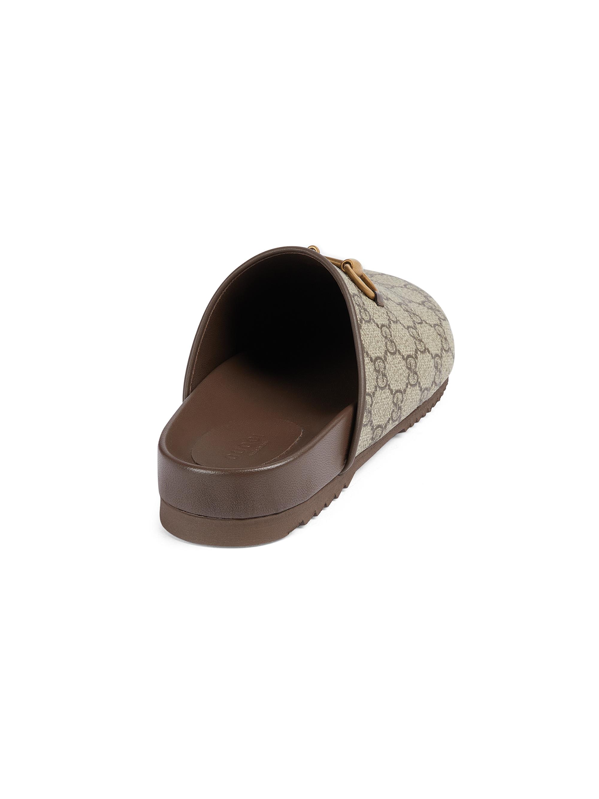 Shop Gucci Sol Monogram Coated Canvas Slides | Saks Fifth Avenue