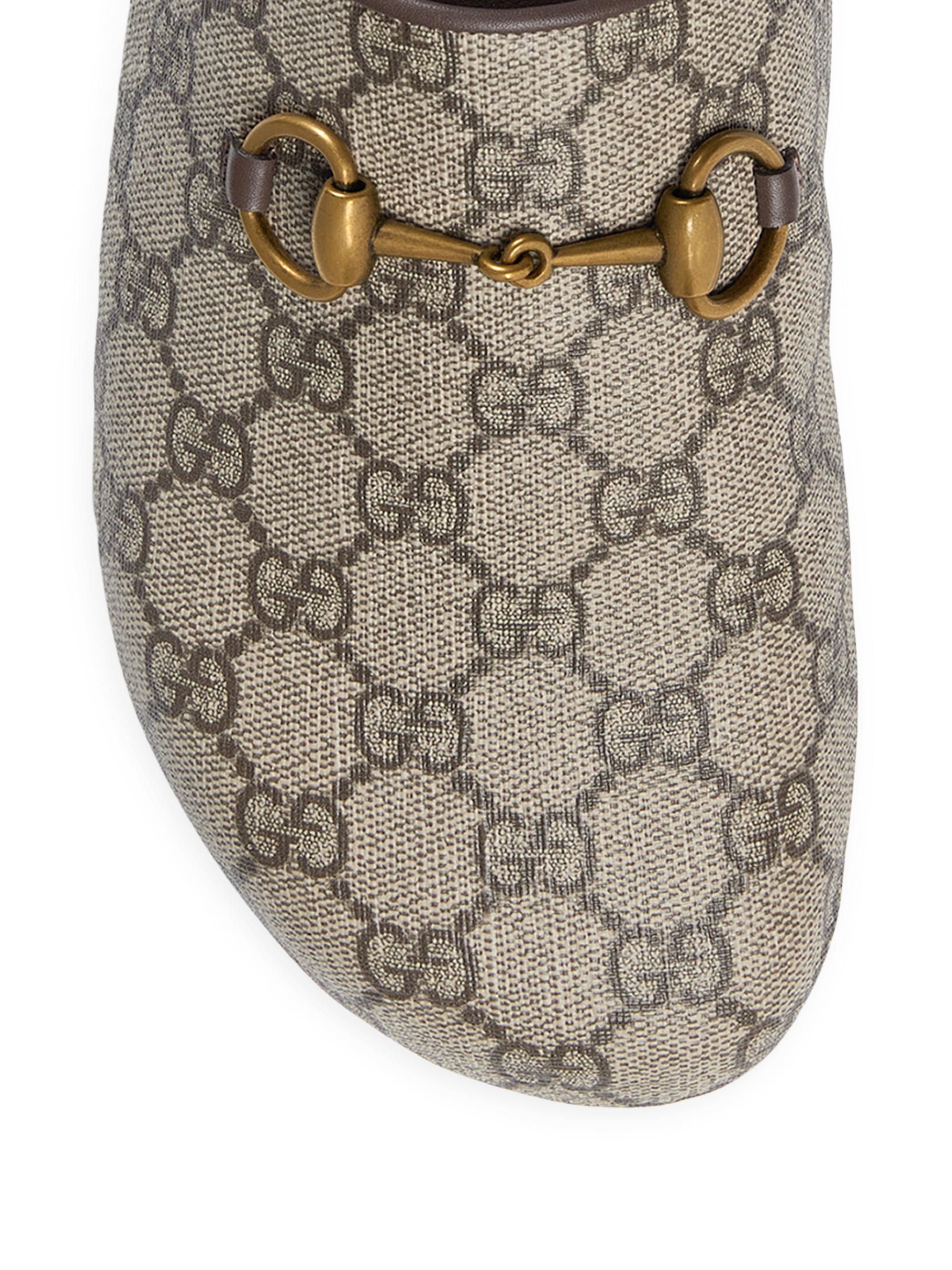 Shop Gucci Sol Monogram Coated Canvas Slides | Saks Fifth Avenue