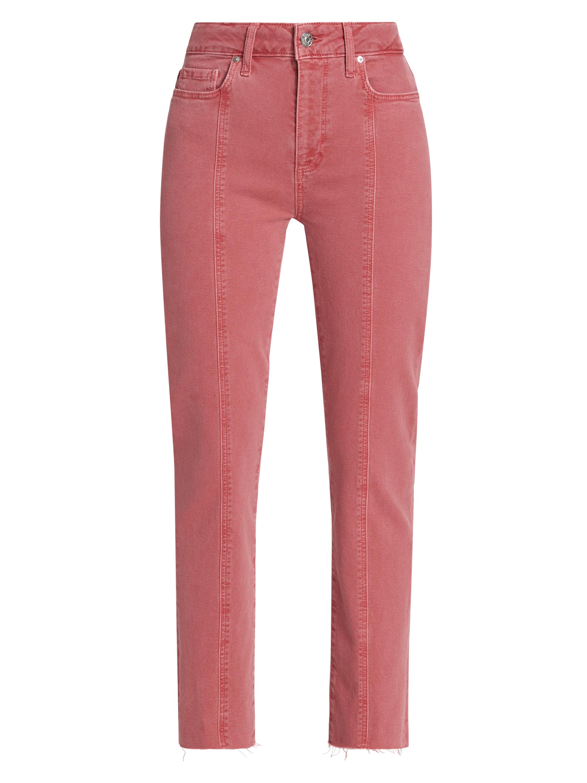 Shop Paige Cindy Seamed Straight-Leg Jeans | Saks Fifth Avenue