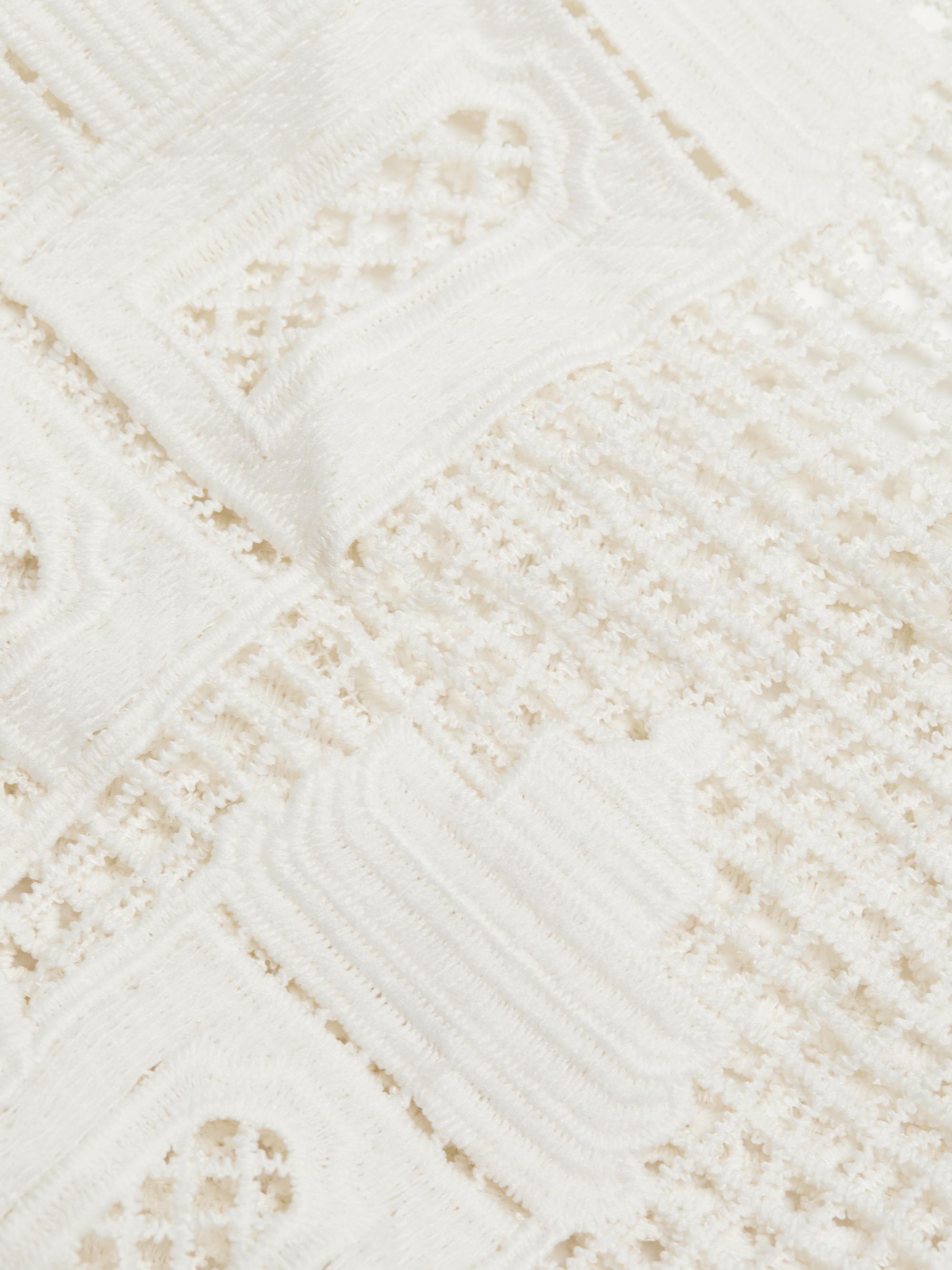 Shop Farm Rio Morada Boa Off-The-Shoulder Guipire Blouse | Saks Fifth ...