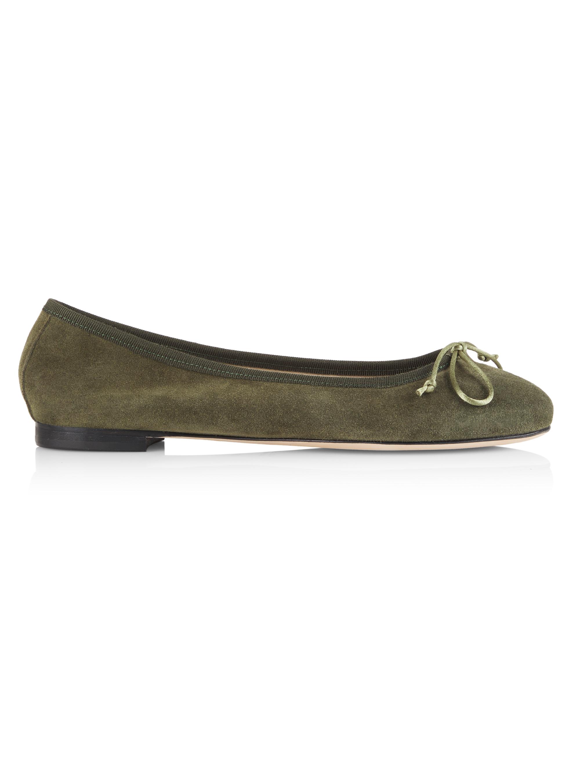Shop Saks Fifth Avenue COLLECTION Suede Ballet Flats | Saks Fifth Avenue