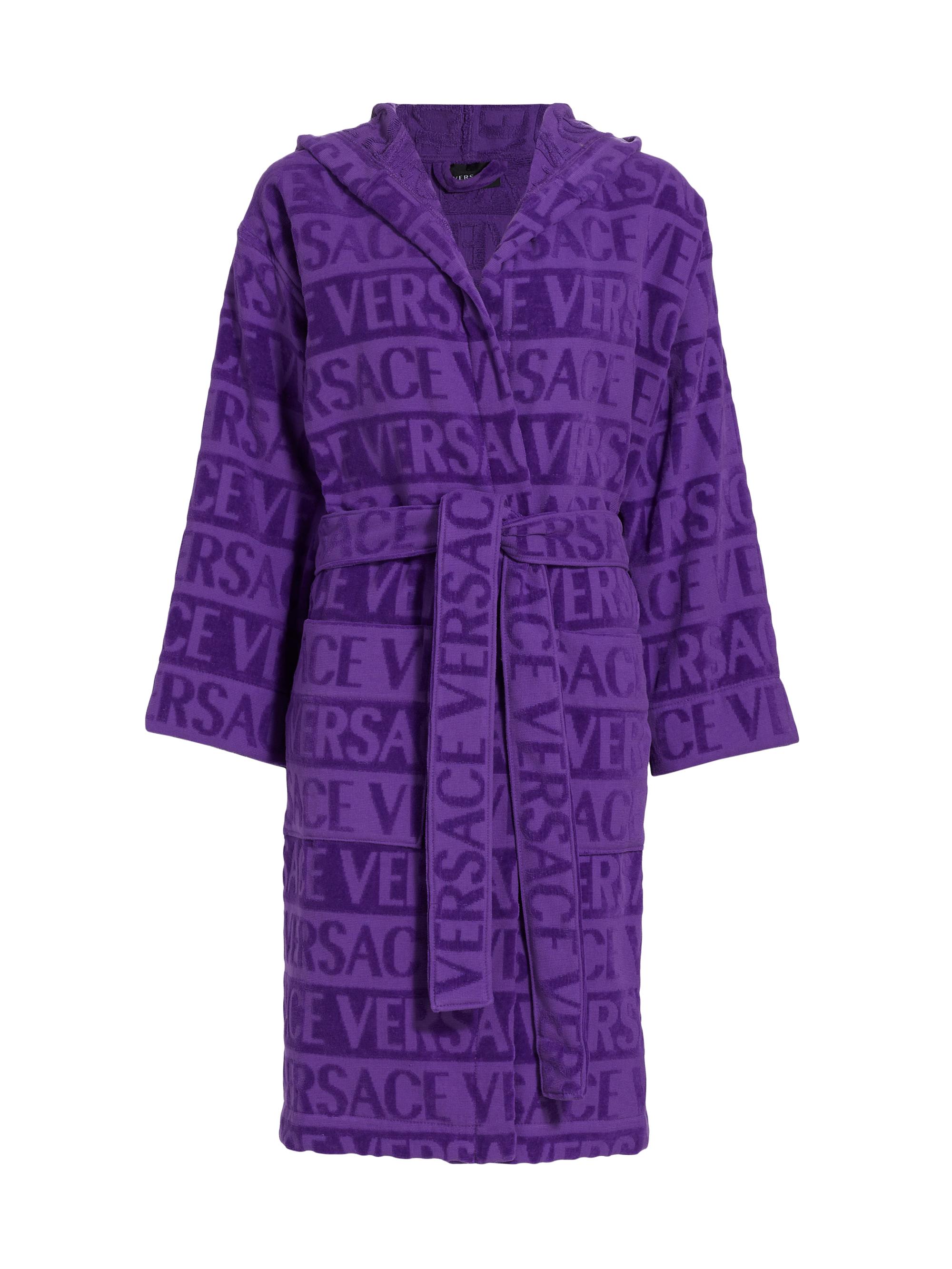 Shop Versace Rhinestone Logo Bathrobe | Saks Fifth Avenue