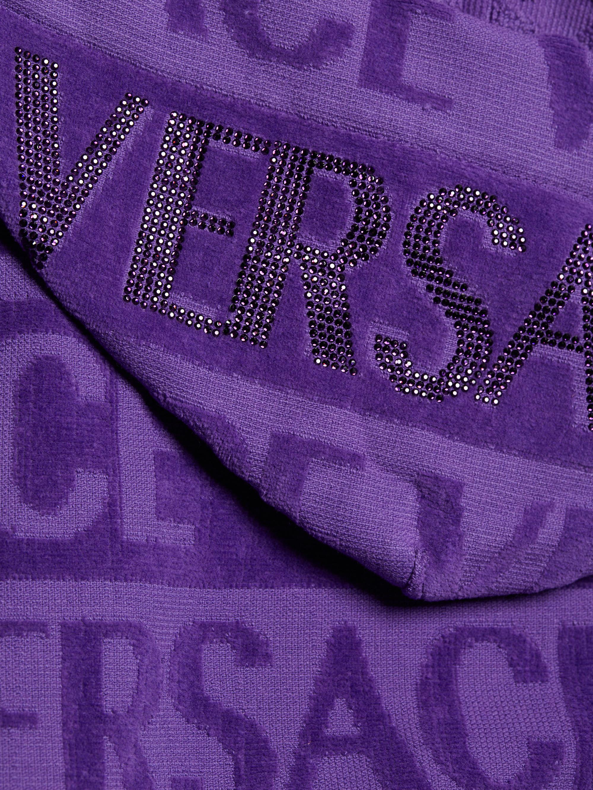 Shop Versace Rhinestone Logo Bathrobe | Saks Fifth Avenue