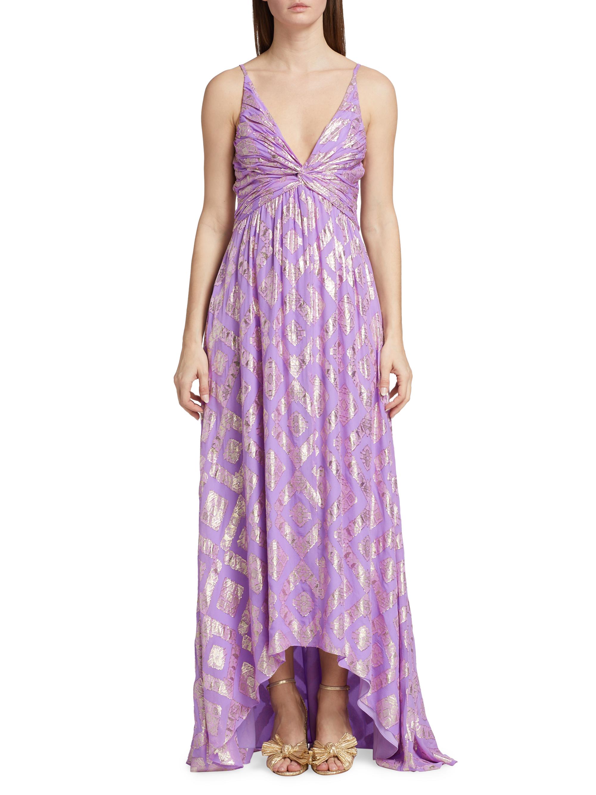 Shop Ramy Brook Toby Metallic Gown | Saks Fifth Avenue