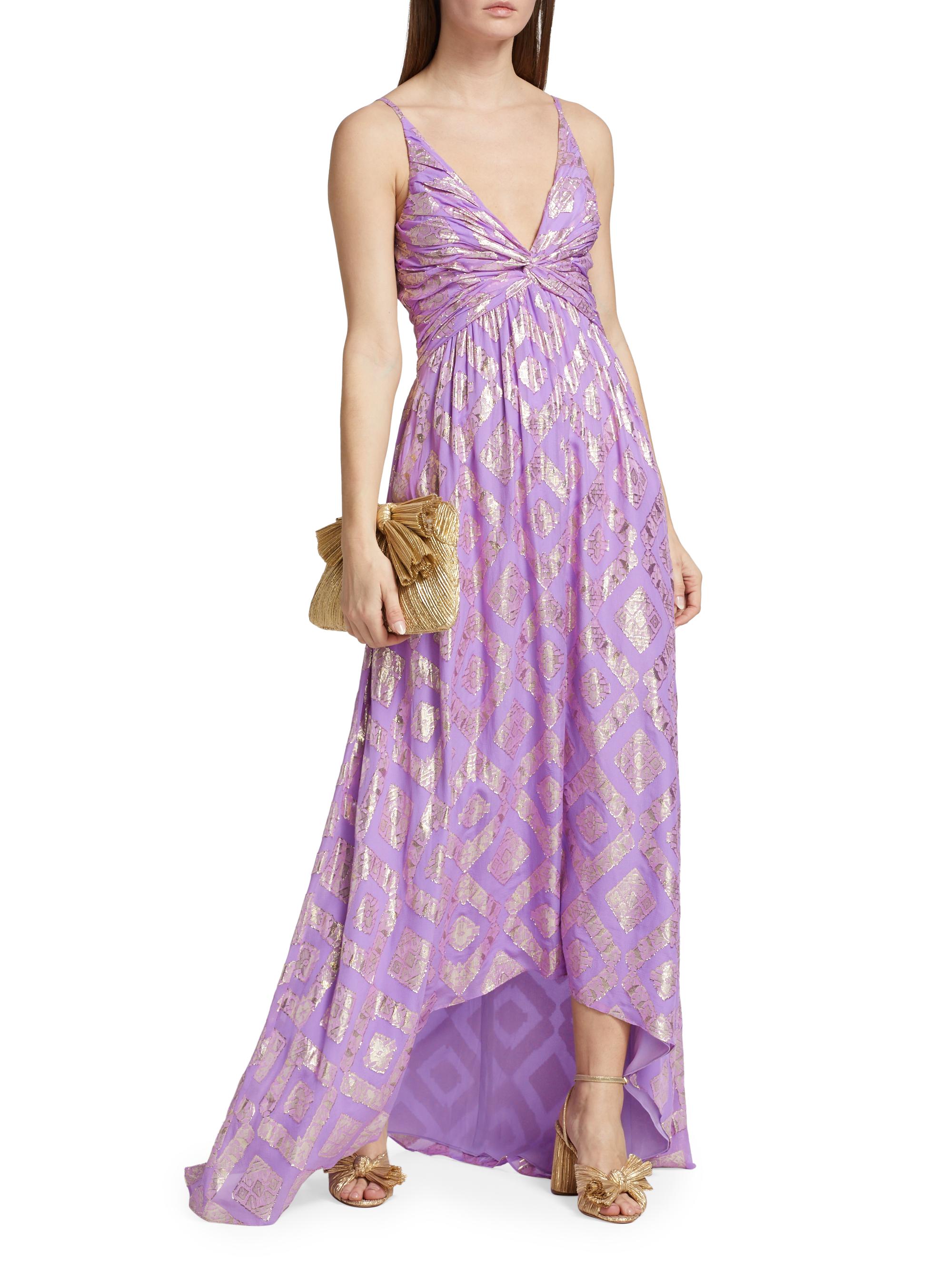 Shop Ramy Brook Toby Metallic Gown | Saks Fifth Avenue