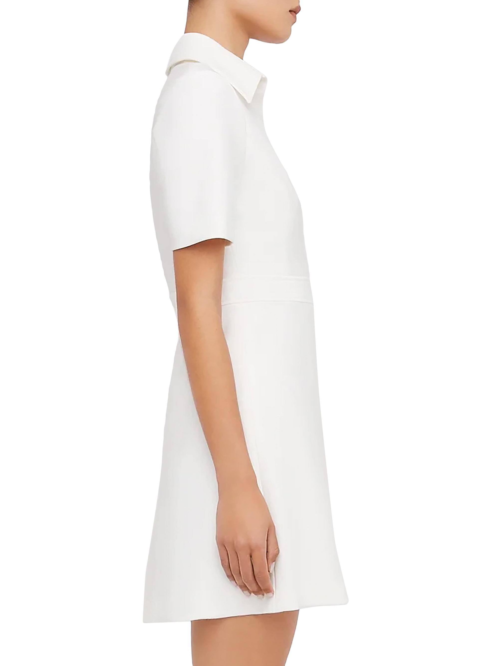 Shop Scanlan Theodore Italian Milano Pleat Mini Shirtdress | Saks Fifth ...