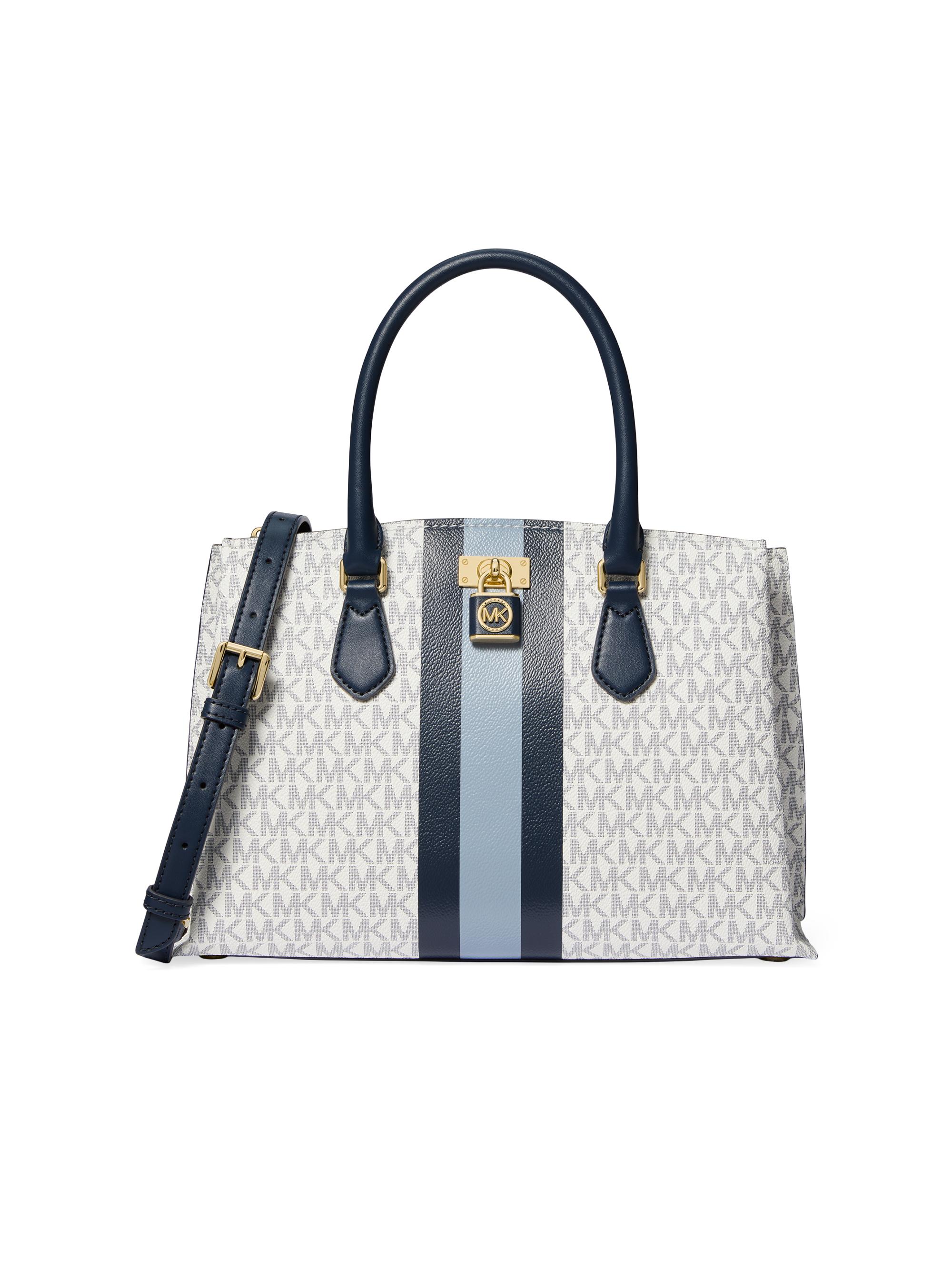 Shop MICHAEL Michael Kors Medium Ruby Monogram Satchel | Saks Fifth Avenue