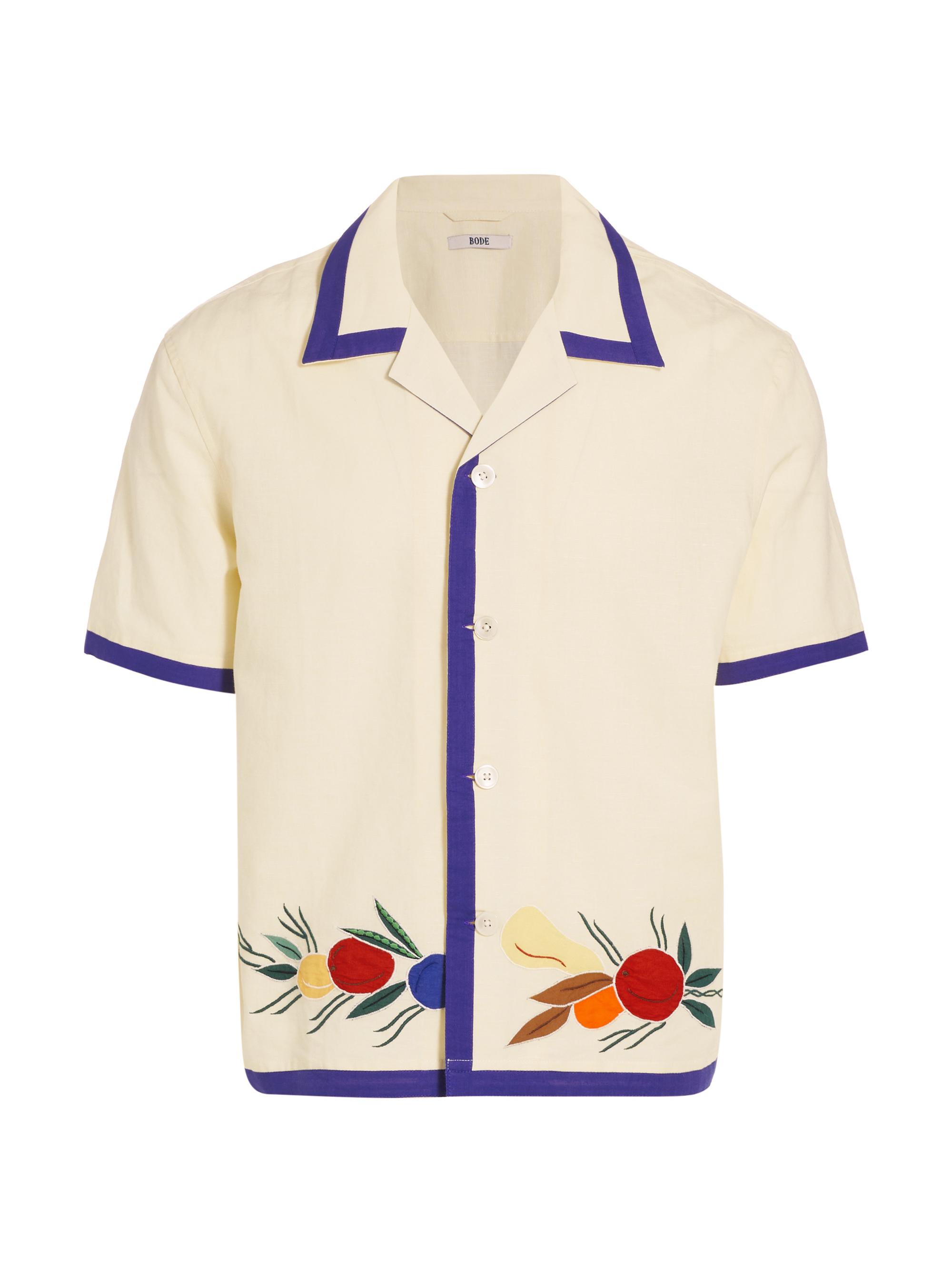 Shop Bode Applique Fruit Bunch Short-Sleeve Shirt | Saks Fifth Avenue