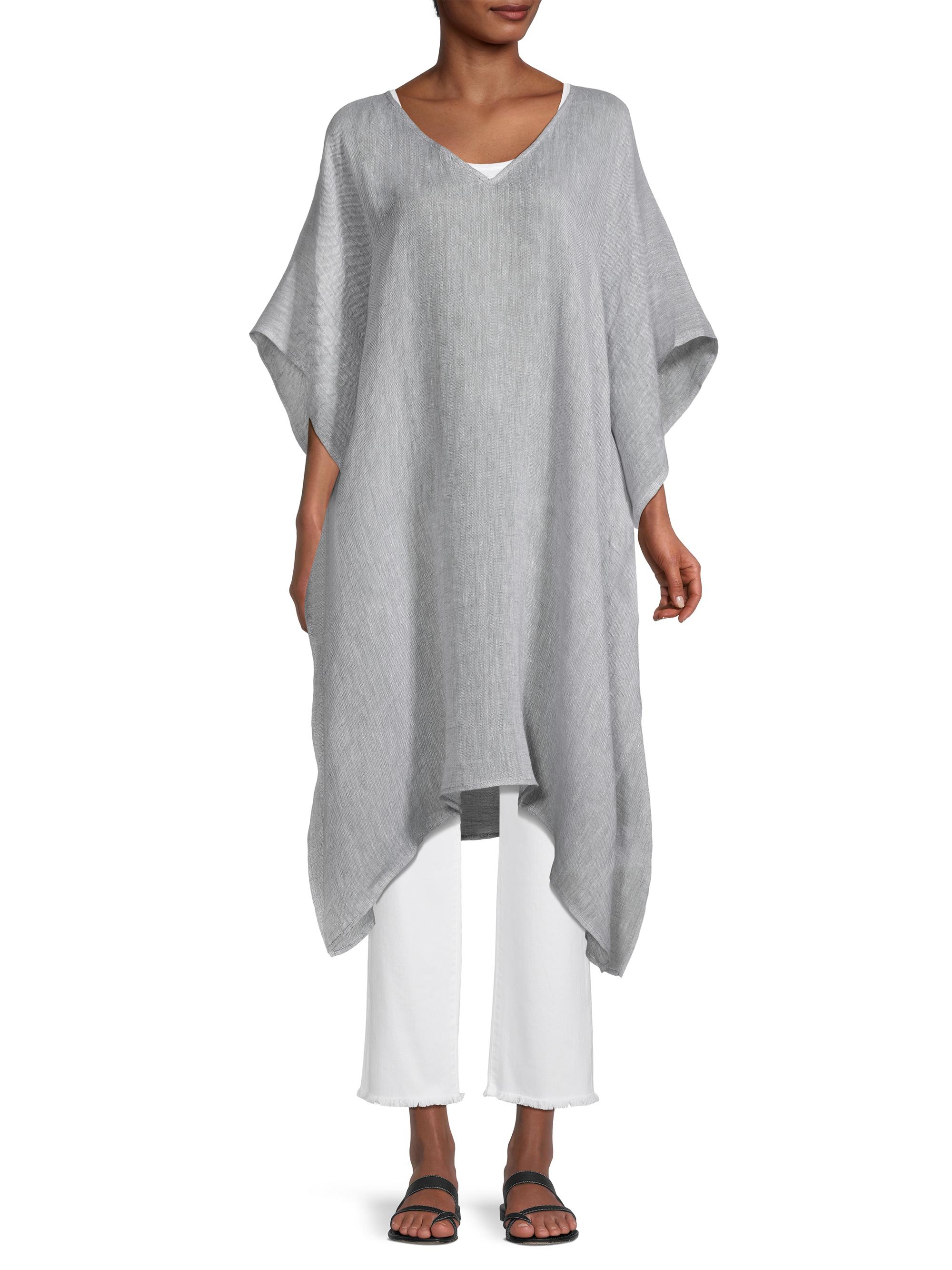 Shop Eileen Fisher Oversized Linen Caftan | Saks Fifth Avenue