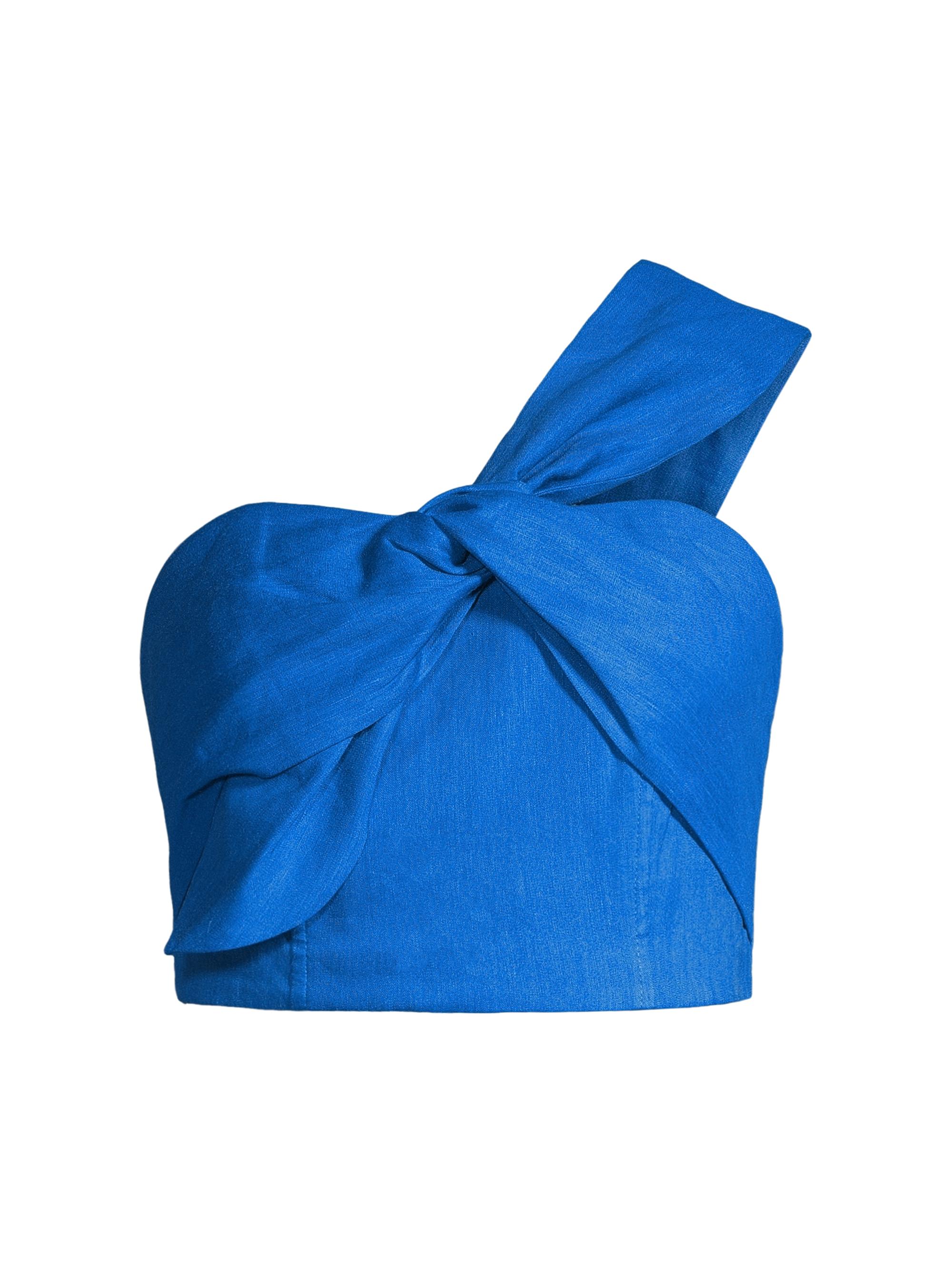 Shop Milly Knotted Crop Top | Saks Fifth Avenue