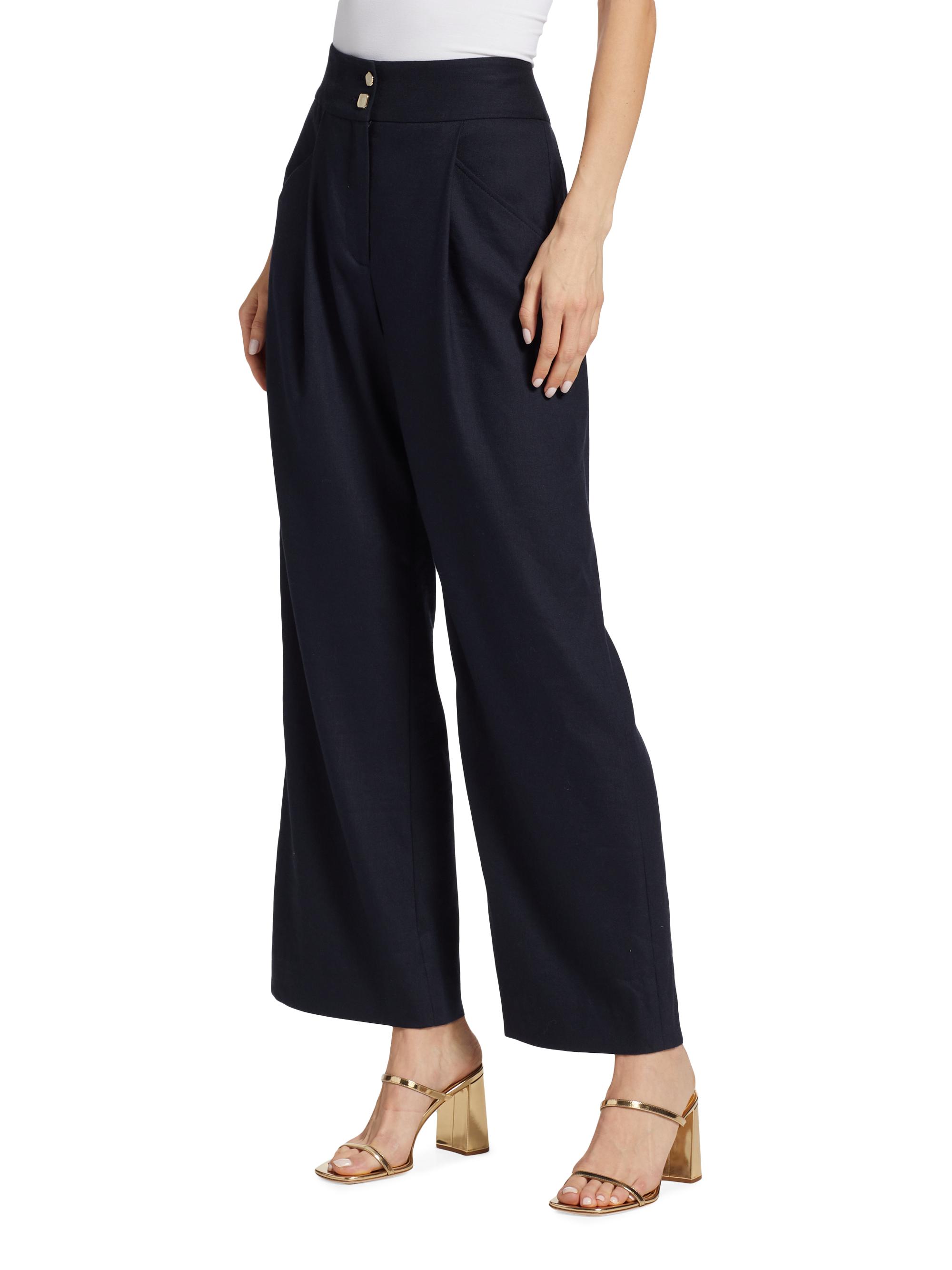 Shop Veronica Beard Kuna Flare Crease-Front Pants | Saks Fifth Avenue