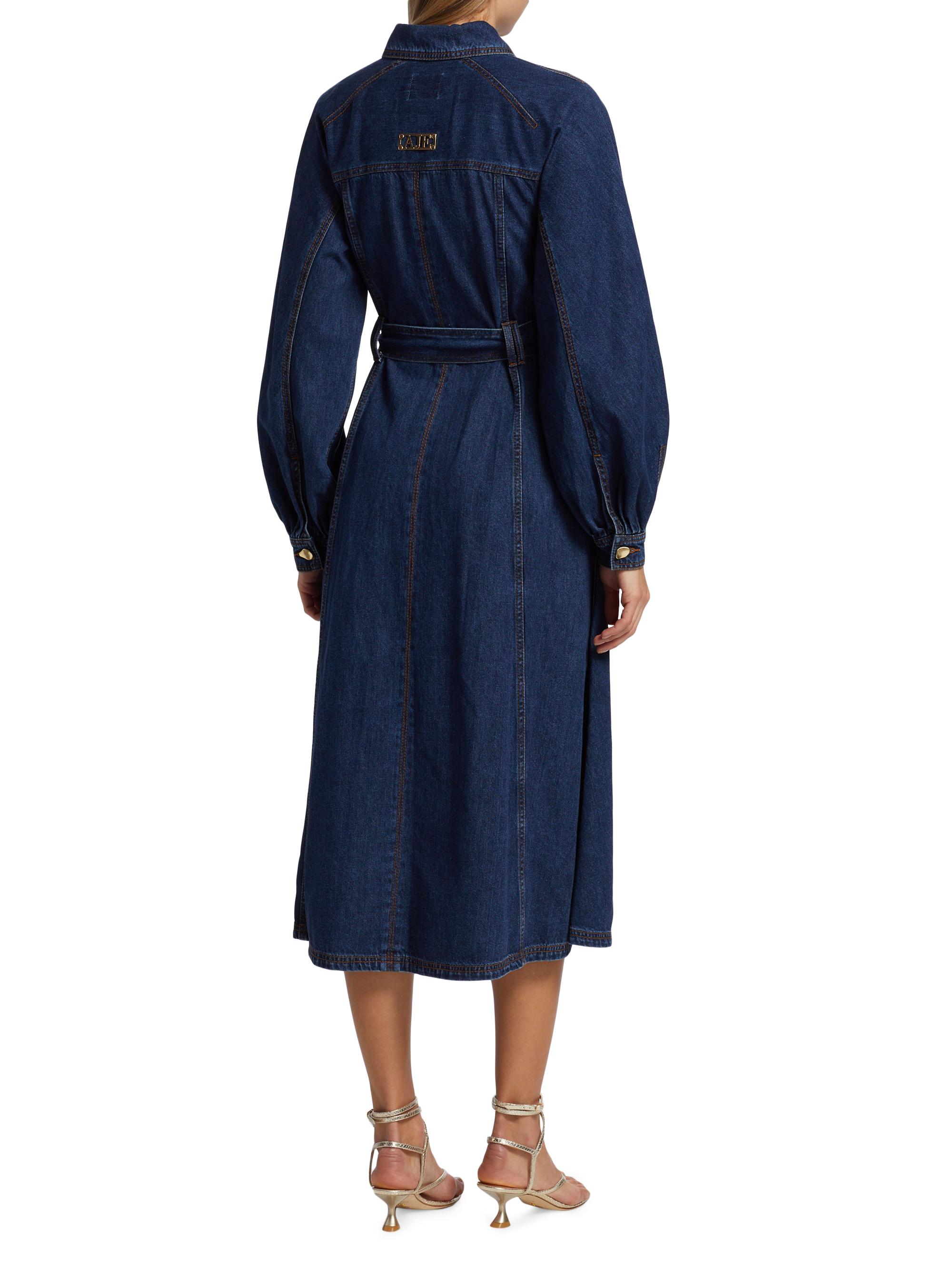 Shop Aje Colorado Denim Midi Shirtdress | Saks Fifth Avenue