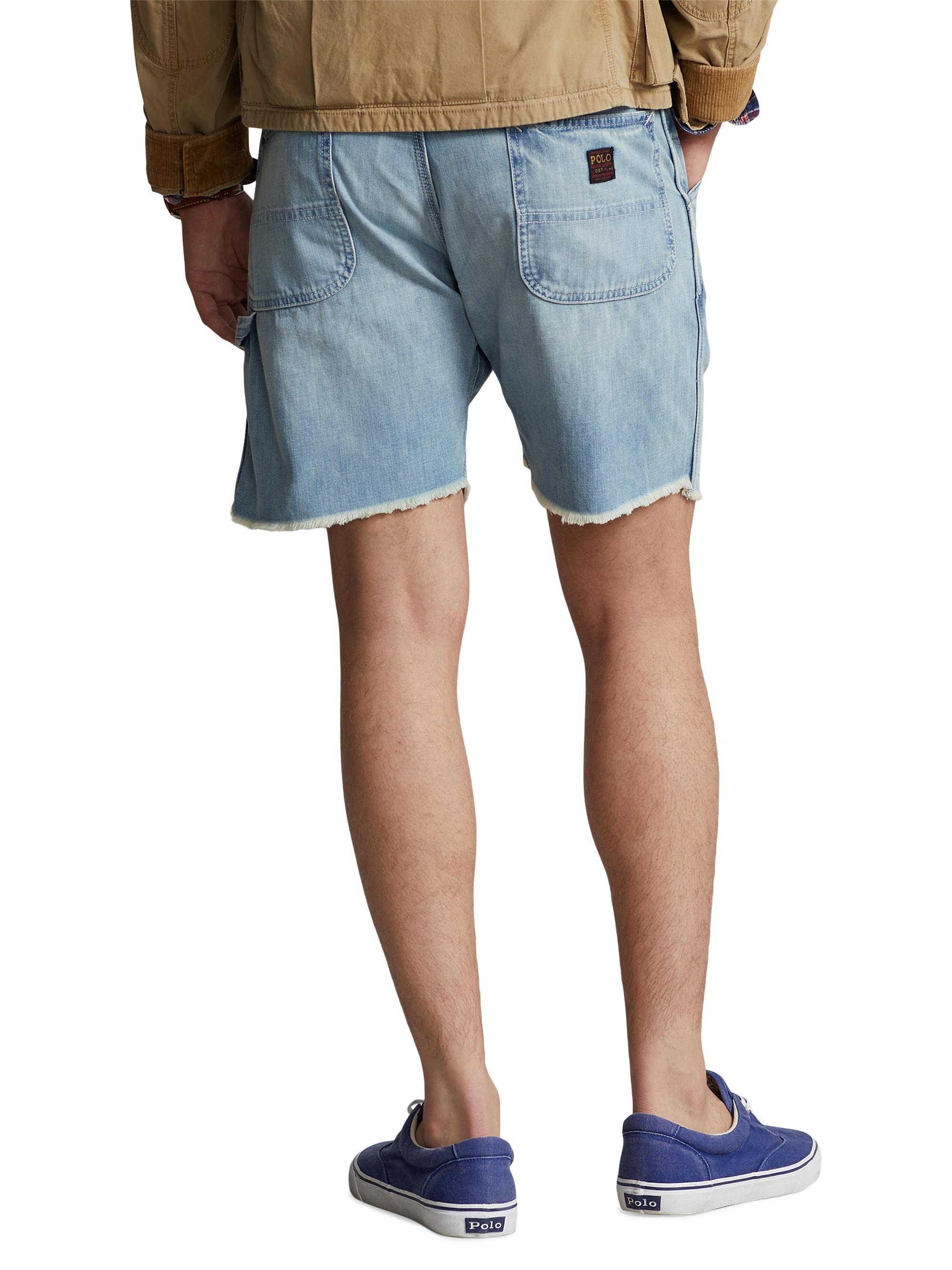 Shop Polo Ralph Lauren Denim Raw-Edge Shorts | Saks Fifth Avenue