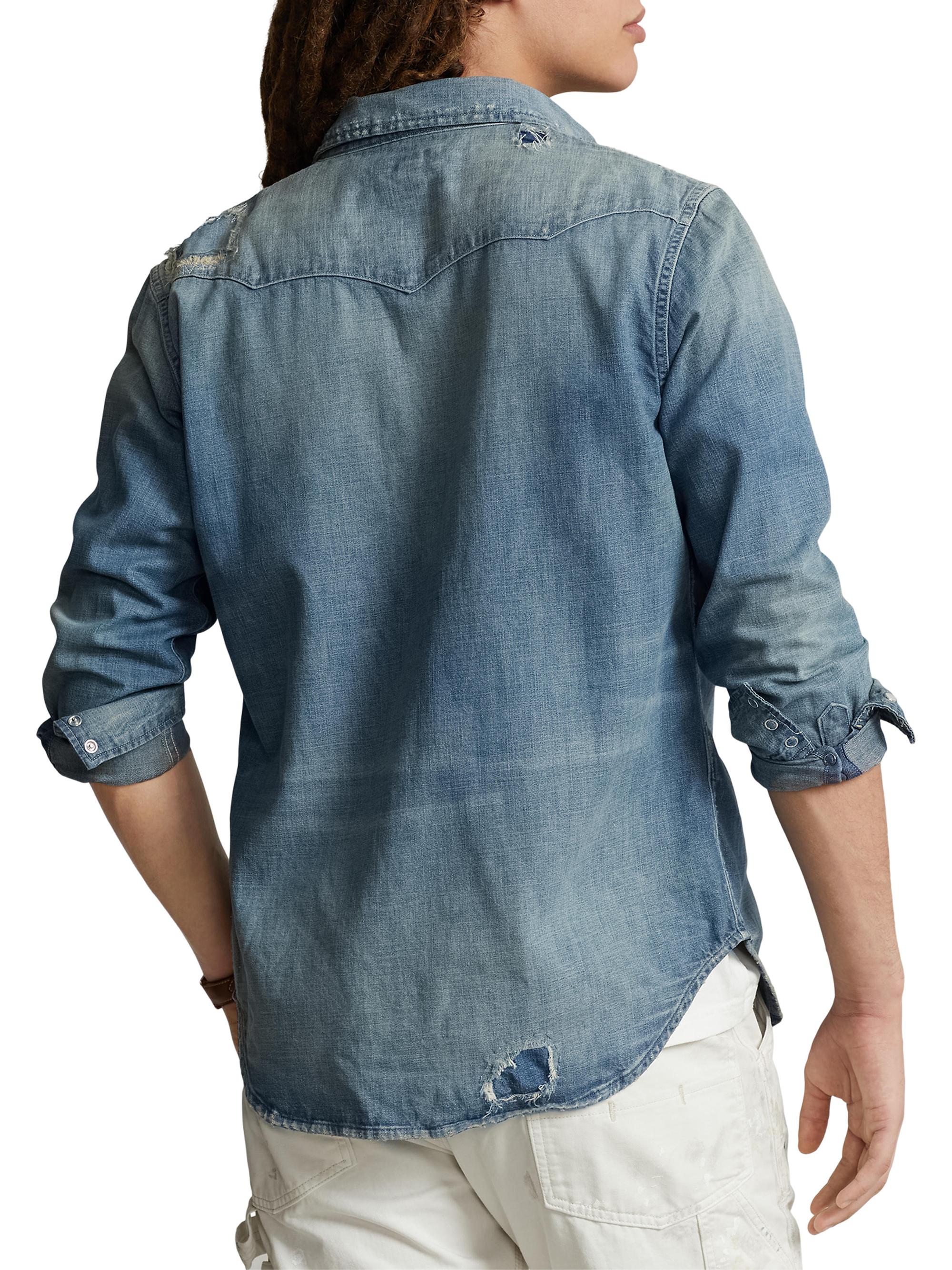 Shop Polo Ralph Lauren Wastern Denim Shirt | Saks Fifth Avenue